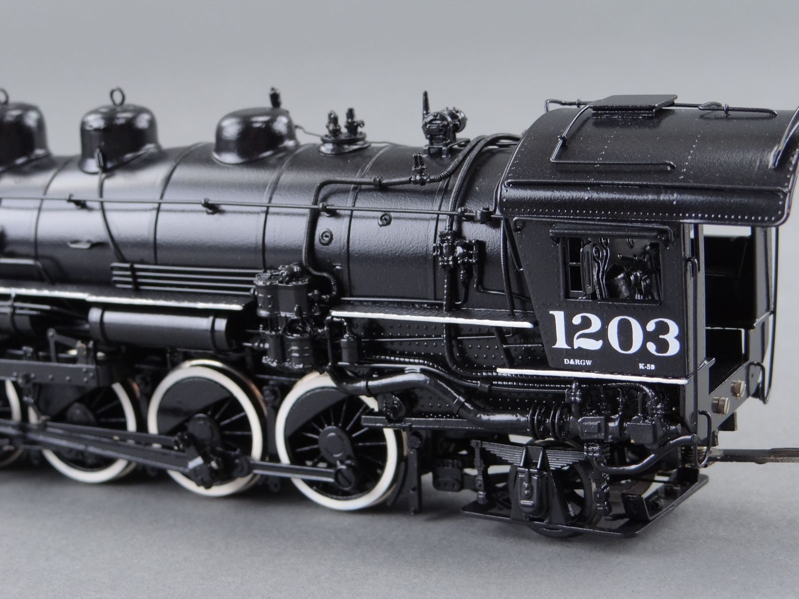 HO Brass Model Train - Key Imports D&RGW Rio Grande 2-8-2 K-59 MIkado ...
