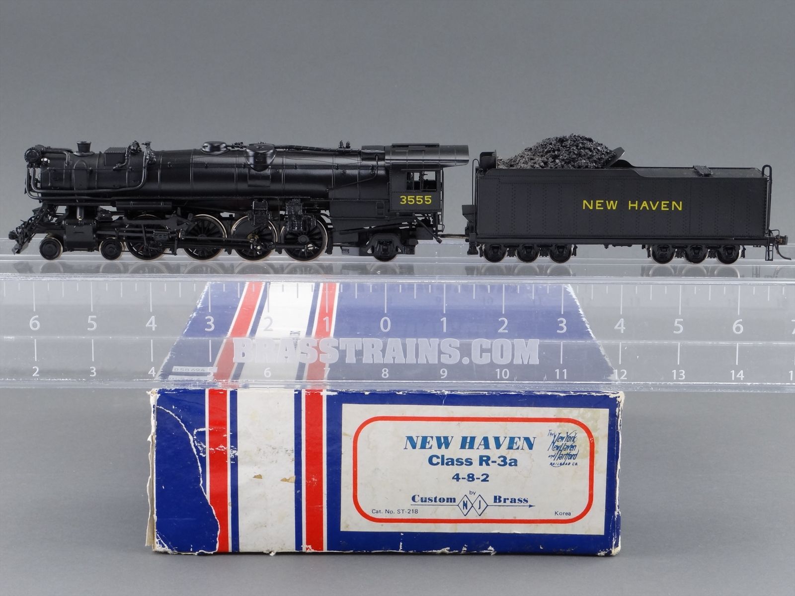 HO NJ Custom Brass NJCB ST-218 NH New Haven 4-8-2 R-3a #3555 - Custom