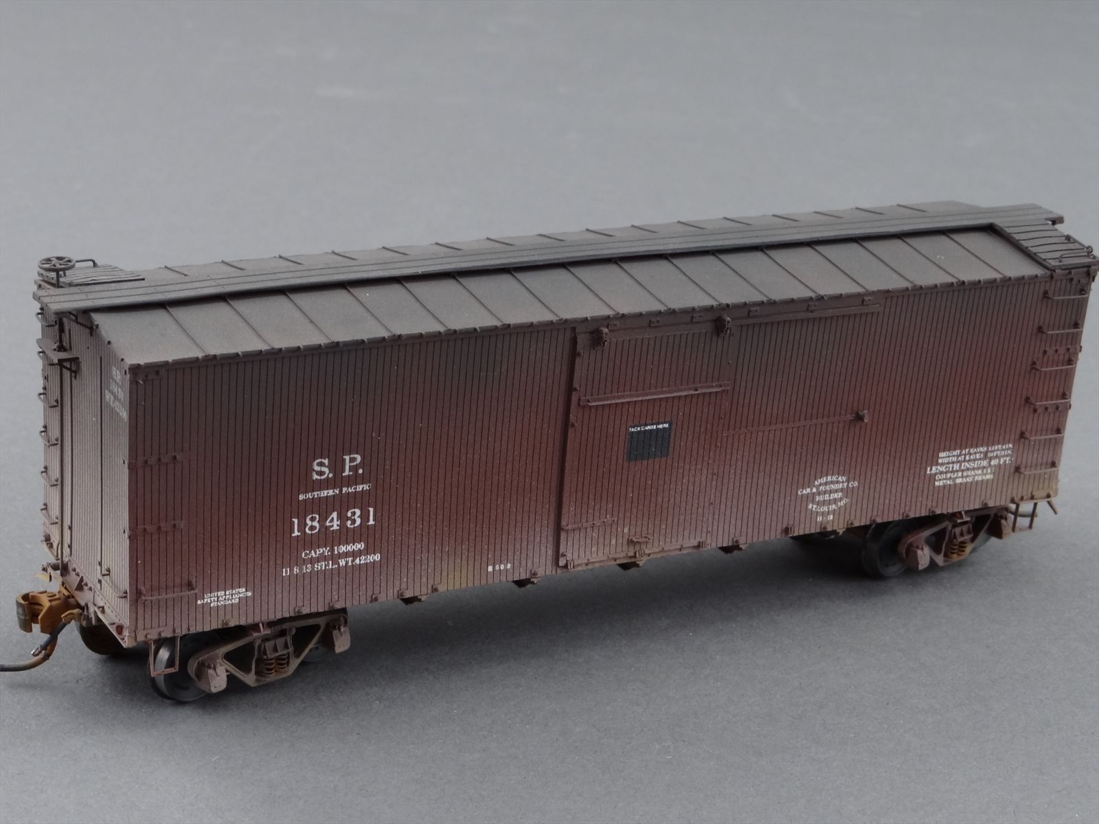 HO Westerfield 7311 Pro Built Kit - SP Southern Pacific B-50-9 Box Car #18431 - Custom