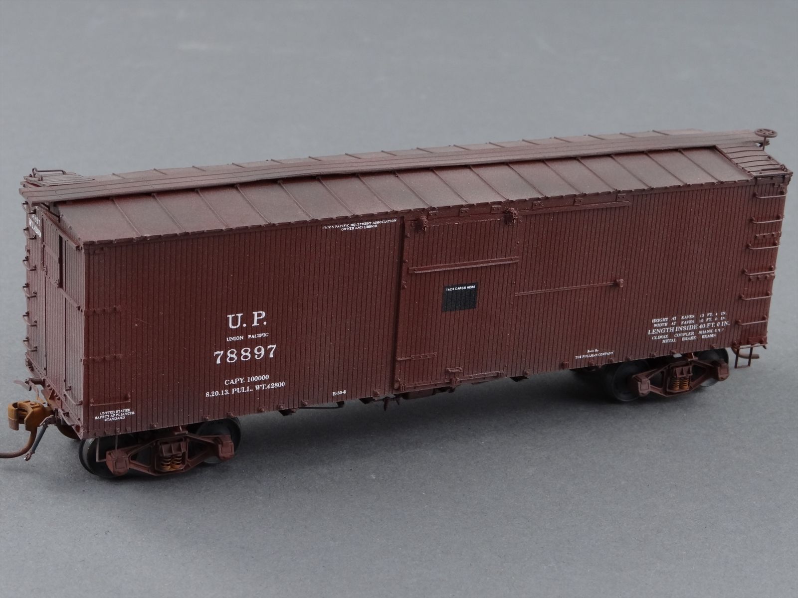 HO Westerfield 7305 Pro Built Kit - UP / UP Union Pacific B-50-6 Box Car #78897 - Custom