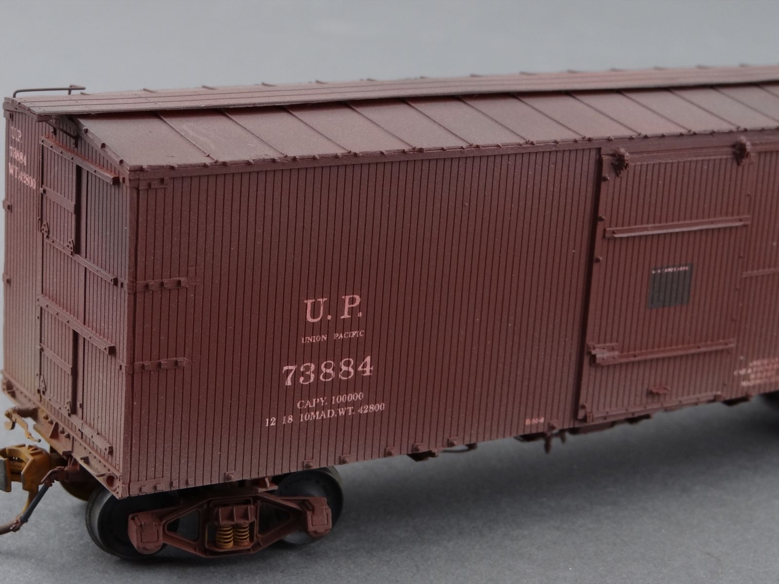 HO Westerfield 7302 Pro Built Kit - UP Union Pacific B-50-6 Box Car #73884 - Custom