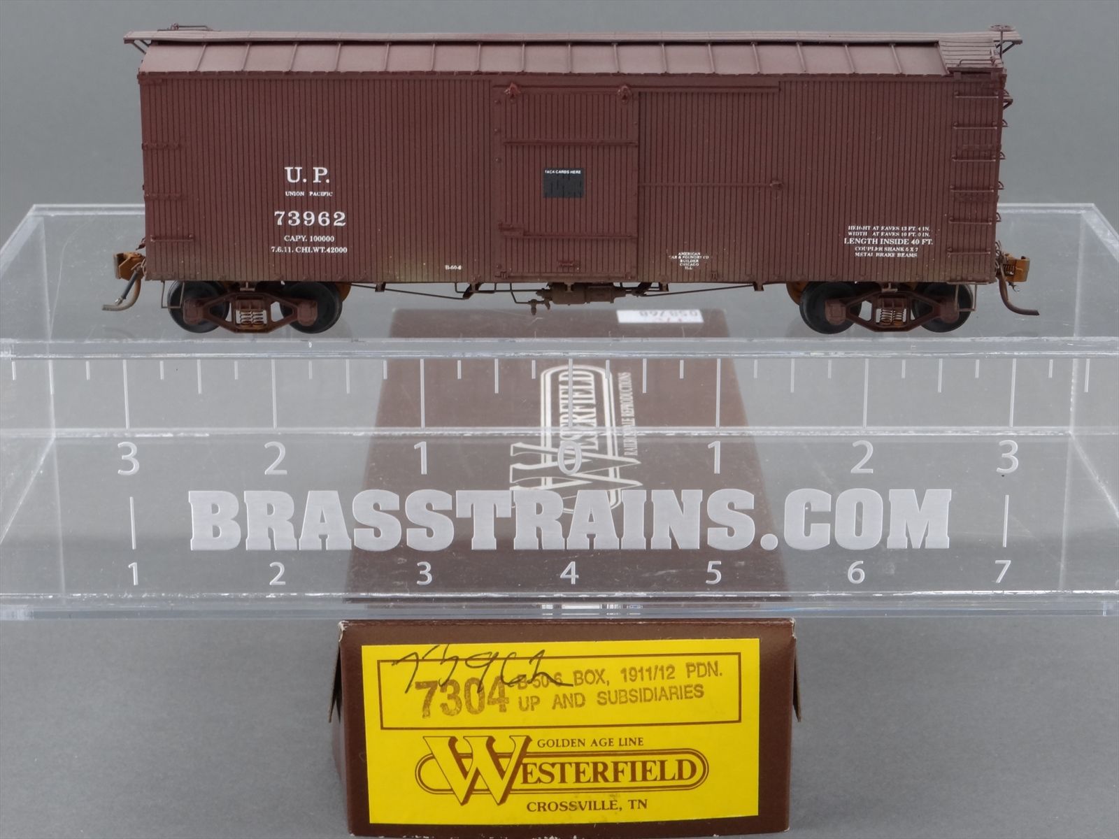 HO Westerfield 7304 Pro Built Kit - UP / UP Union Pacific B-50-6 Box ...