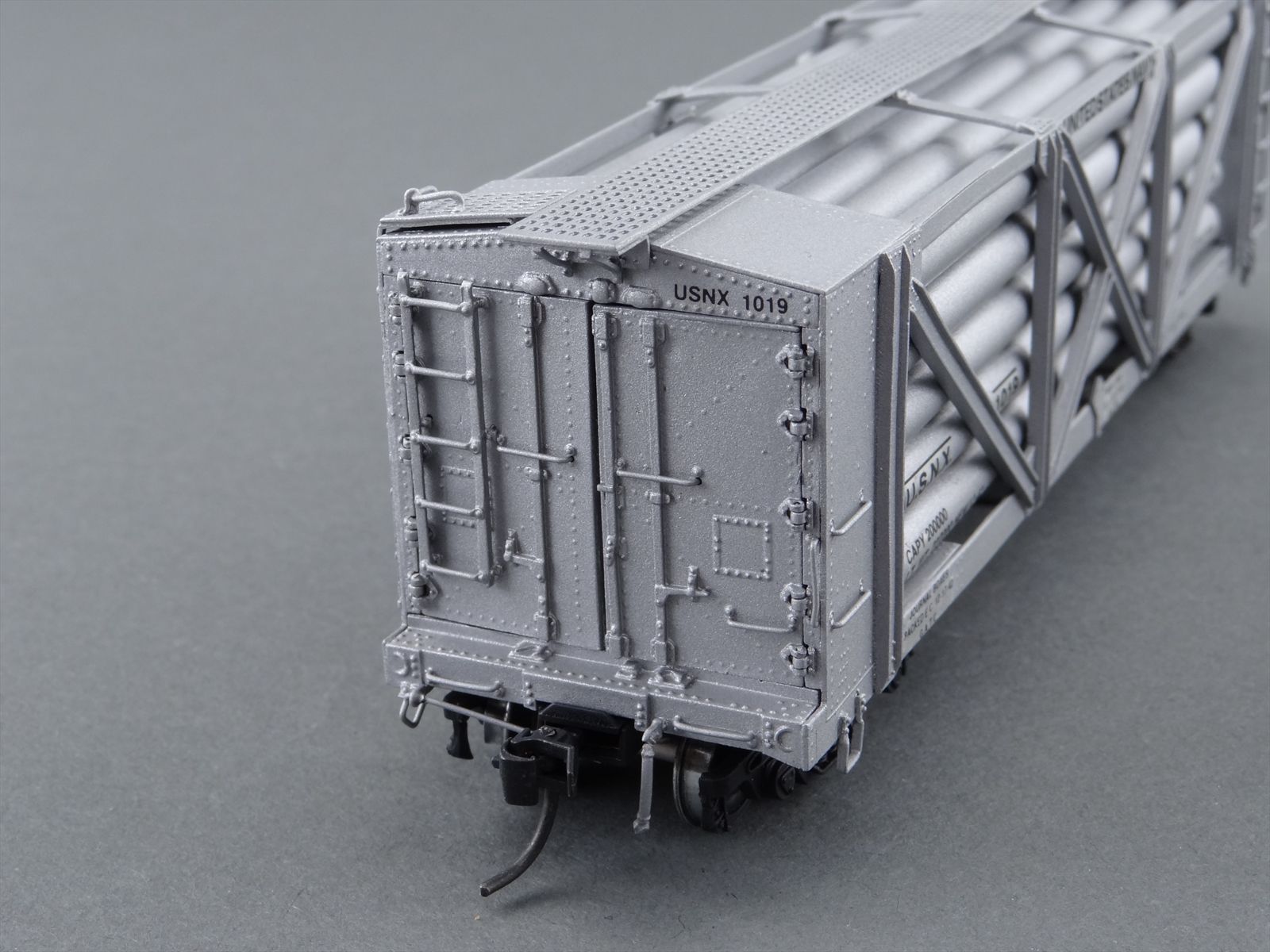 HO Pecos River Brass 2491 United States Navy Helium Car #1019 - CUSTOM