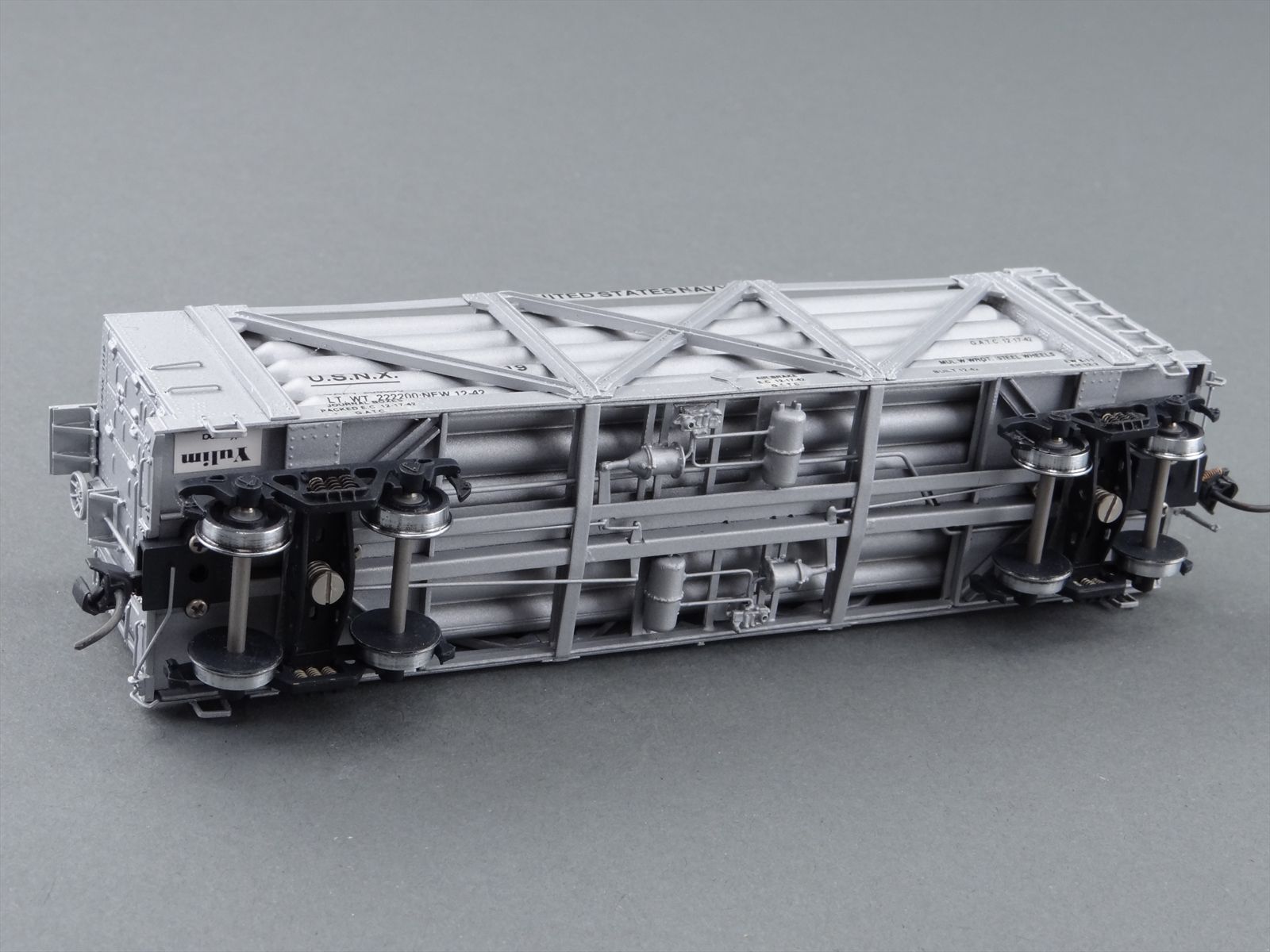 HO Pecos River Brass 2491 United States Navy Helium Car #1019 - CUSTOM