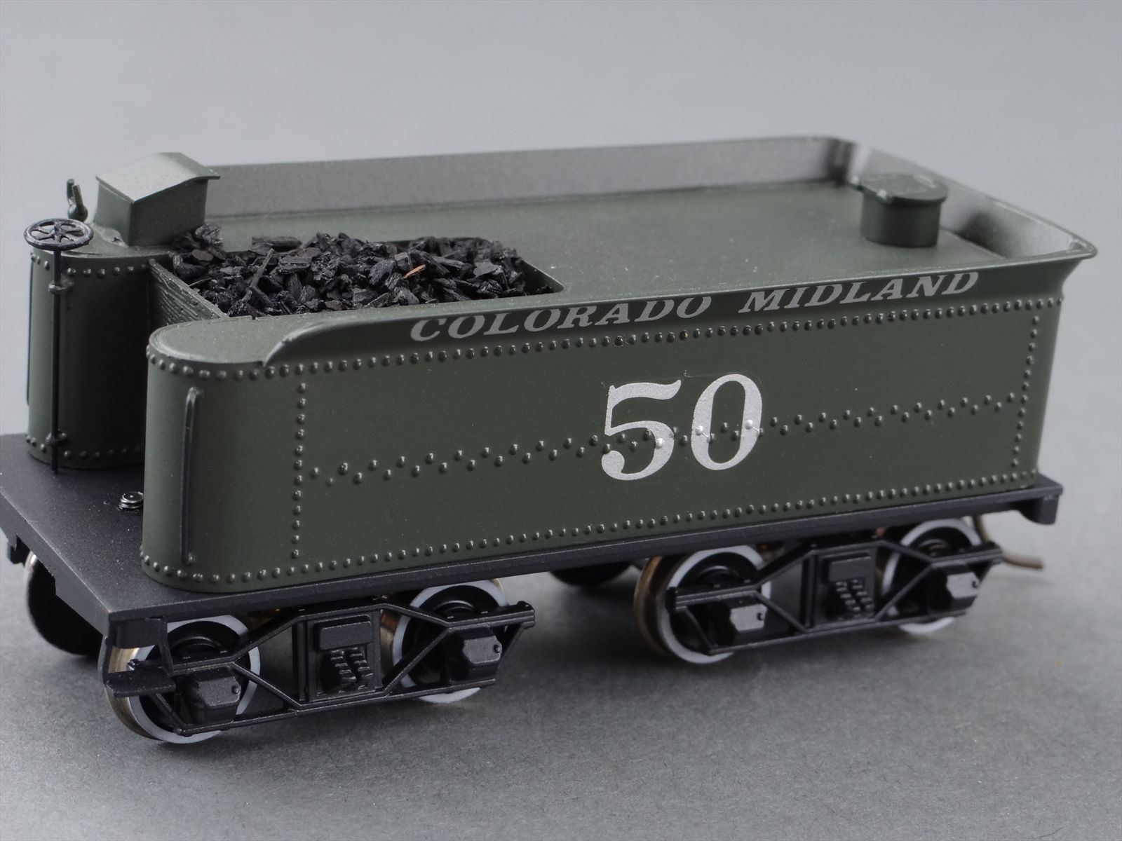 HO Brass Model Train - MEW CM Colorado Midland 2-8-0 Steam #50 - Pro Custom