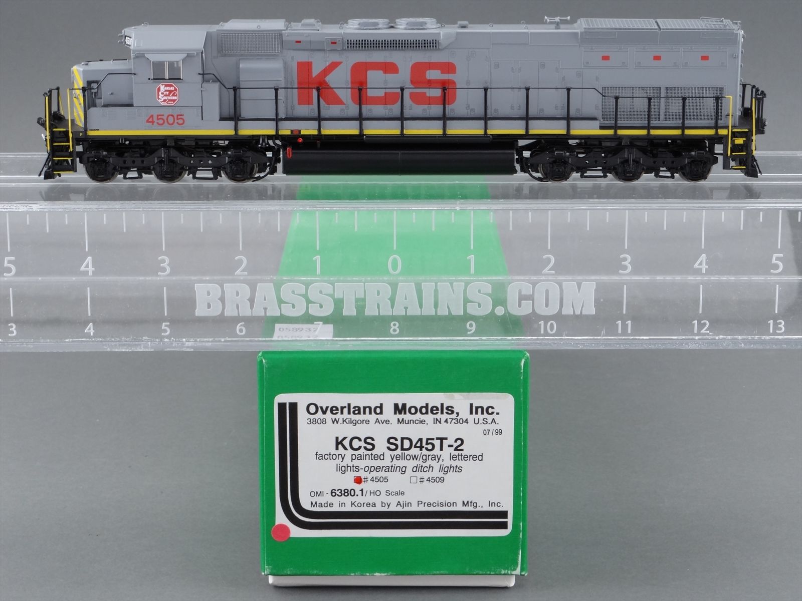 HO Brass Model Train - OMI 6380.1 Overland KCS Kansas City Southern ...