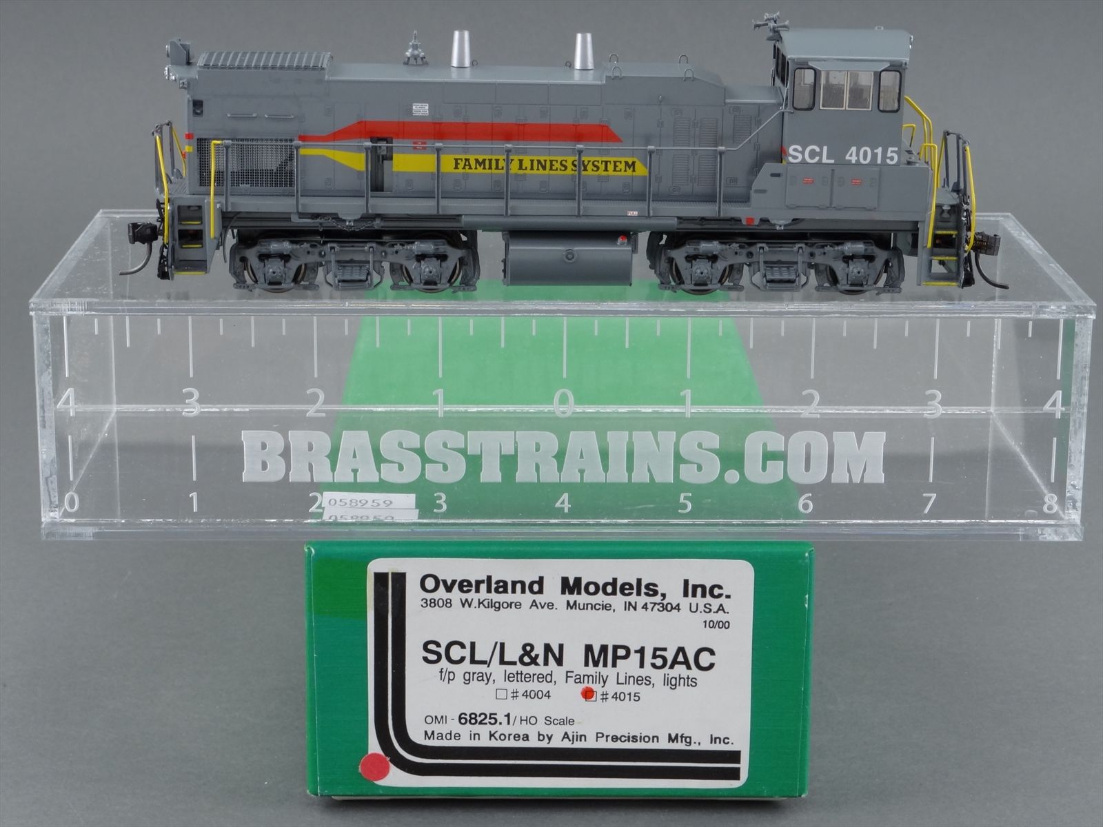 HO Brass Model Train - OMI 6825.1 Overland SCL / L&N MP15AC Diesel #4015