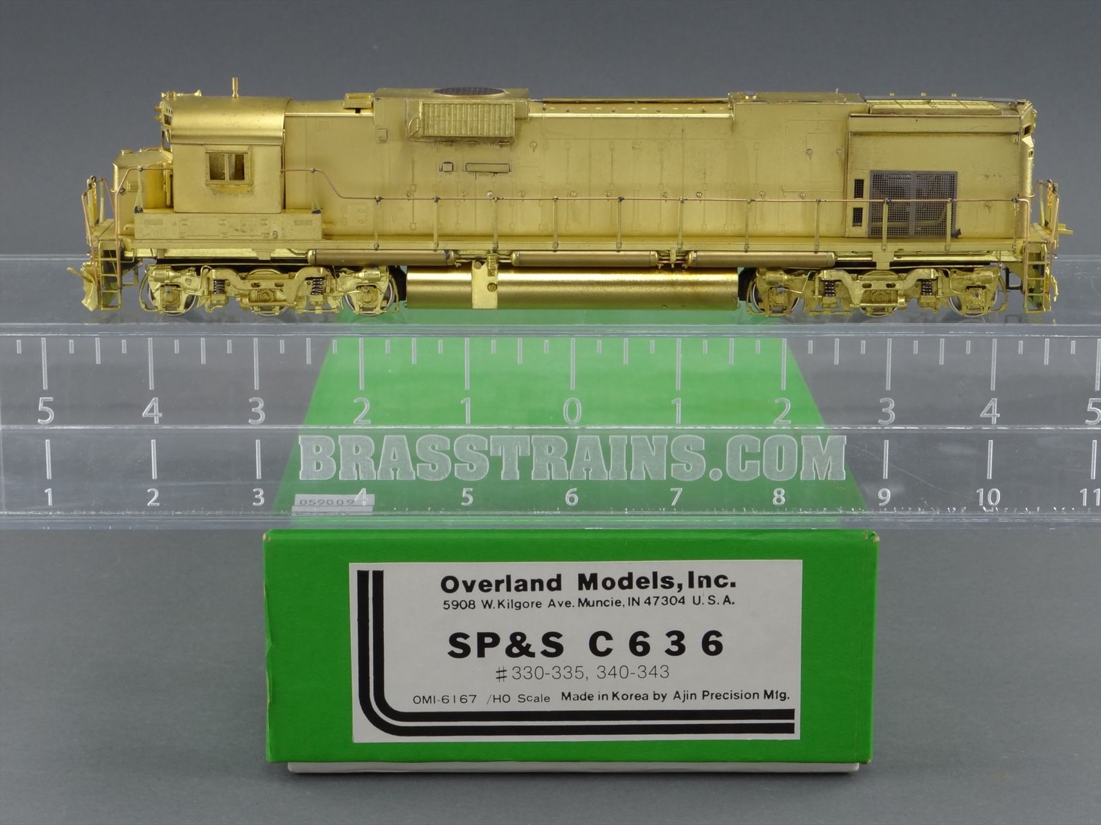 HO Brass Model Train - OMI 6164.167 Overland SP&S C636 Unpainted