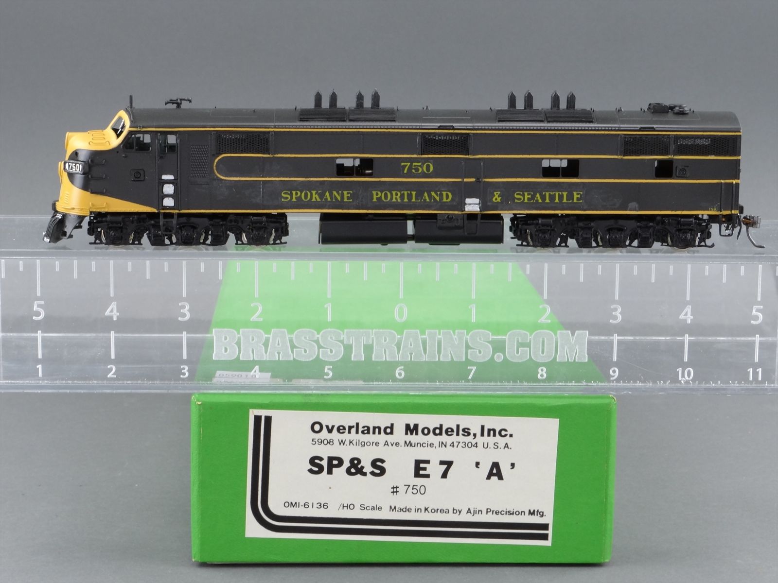 HO Brass Model Train - OMI 6136 SP&S E7A Diesel #750 - Custom