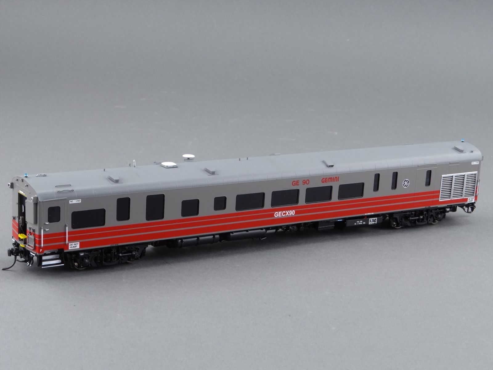 HO Brass Model Train - OMI AF-0089-1 Overland GE Test Car #90