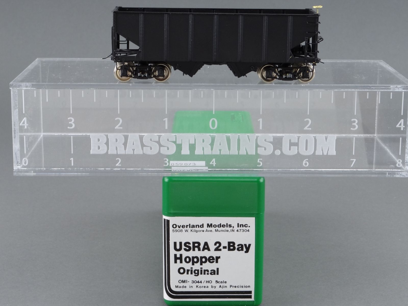 HO Brass OMI 3044 Overland USRA 2-Bay Open Hopper - Original - Painted