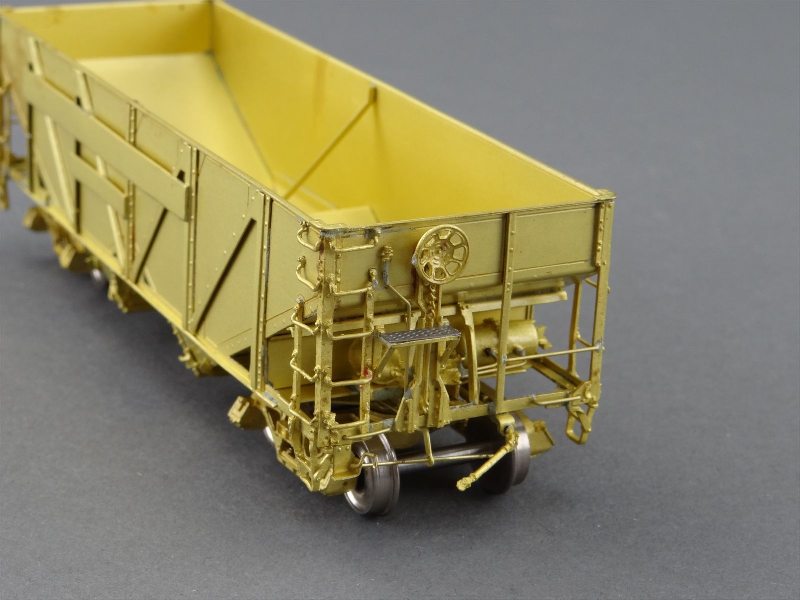 HO Brass Model Train - OMI 3107 Overland PRR H31C Steel 2-Bay Hopper w ...