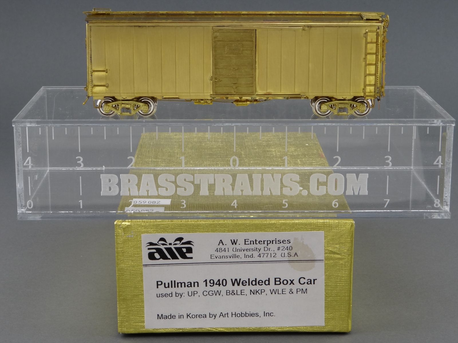 HO Brass AWE AW Enterprises Pullman 1940 Welded Box Car - UP CGW B&LE ...