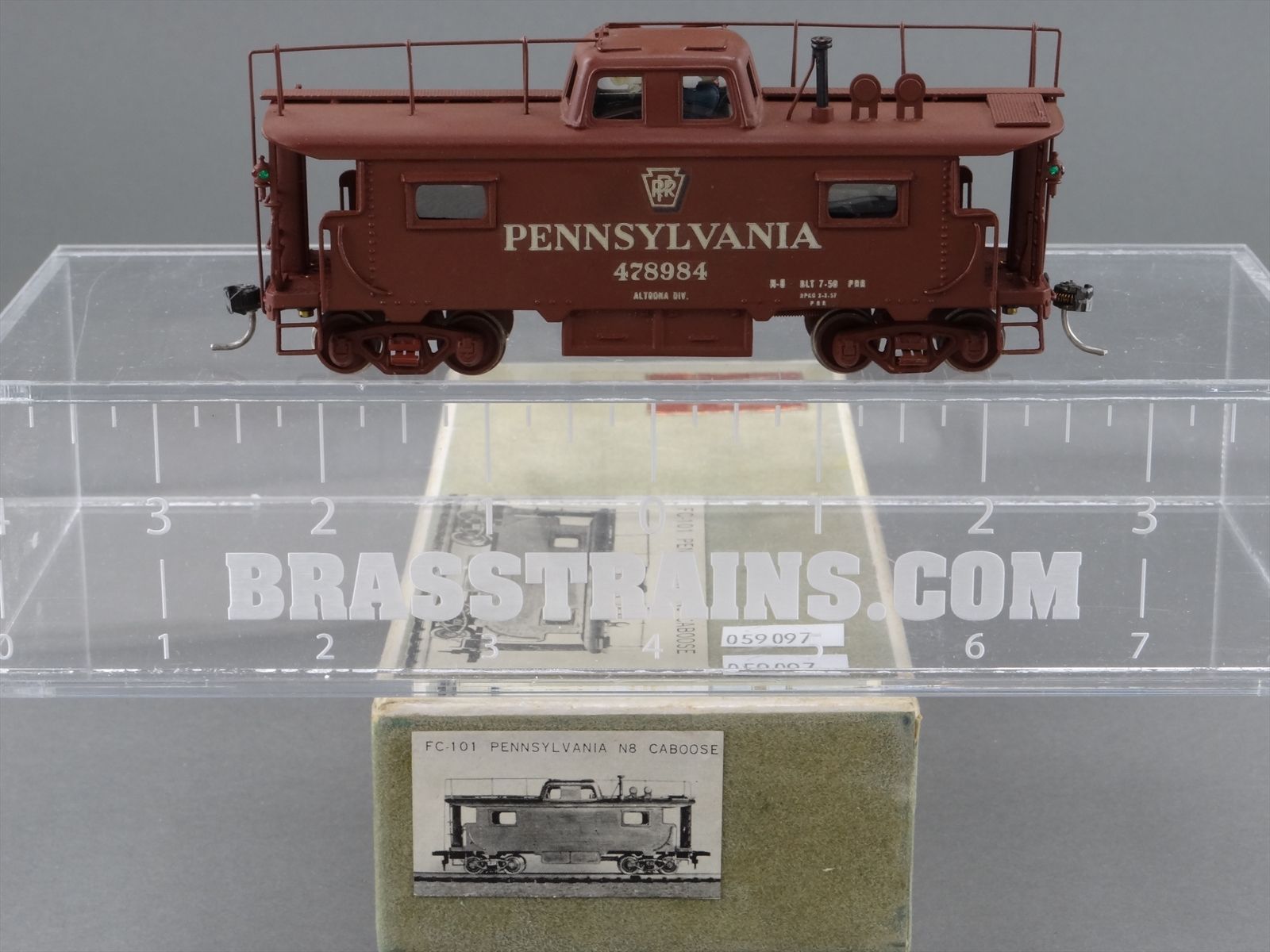 HO Brass Model Train - Gem Olympia PRR Pennsylvania N-8 Caboose #478984 ...