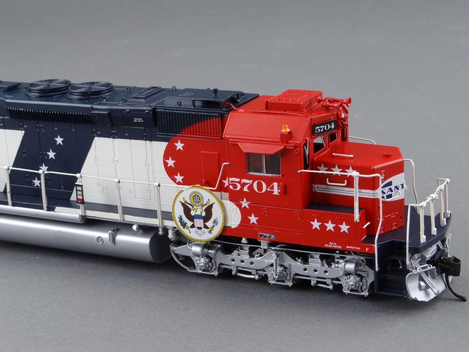 HO Brass Model Train - OMI 6375.1 ATSF Santa Fe Bicentennial SD45-2 ...