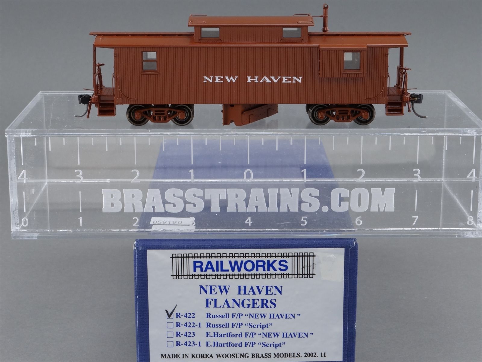 HO Brass Model Train - Railworks R-422 NH New Haven Flanger Russell