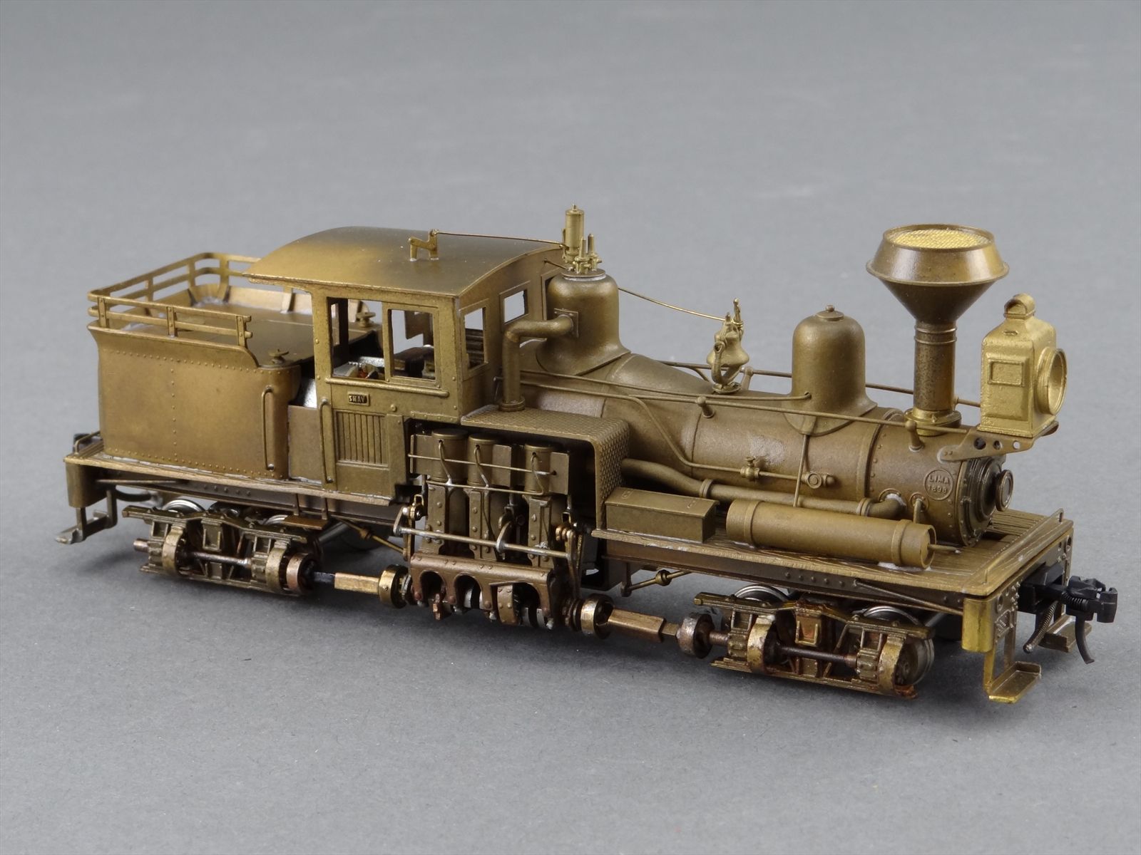 HO Brass Model Train - PFM United Benson Log Co. 25-Ton 2-Truck Logging Shay