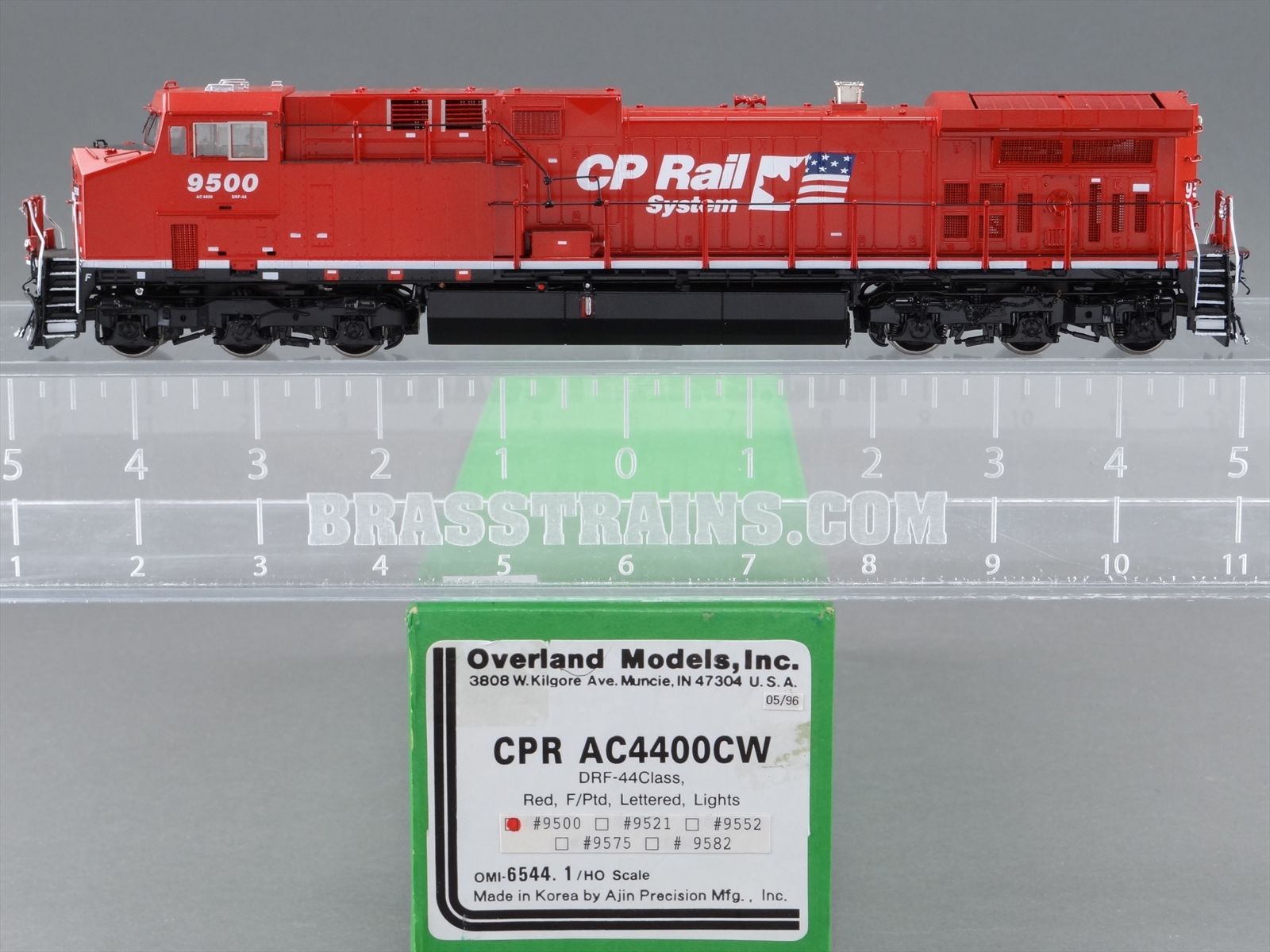 HO Brass Model Train - OMI 6544.1 CP CPR Canadian Pacific AC4400CW / DRF-44 #9500