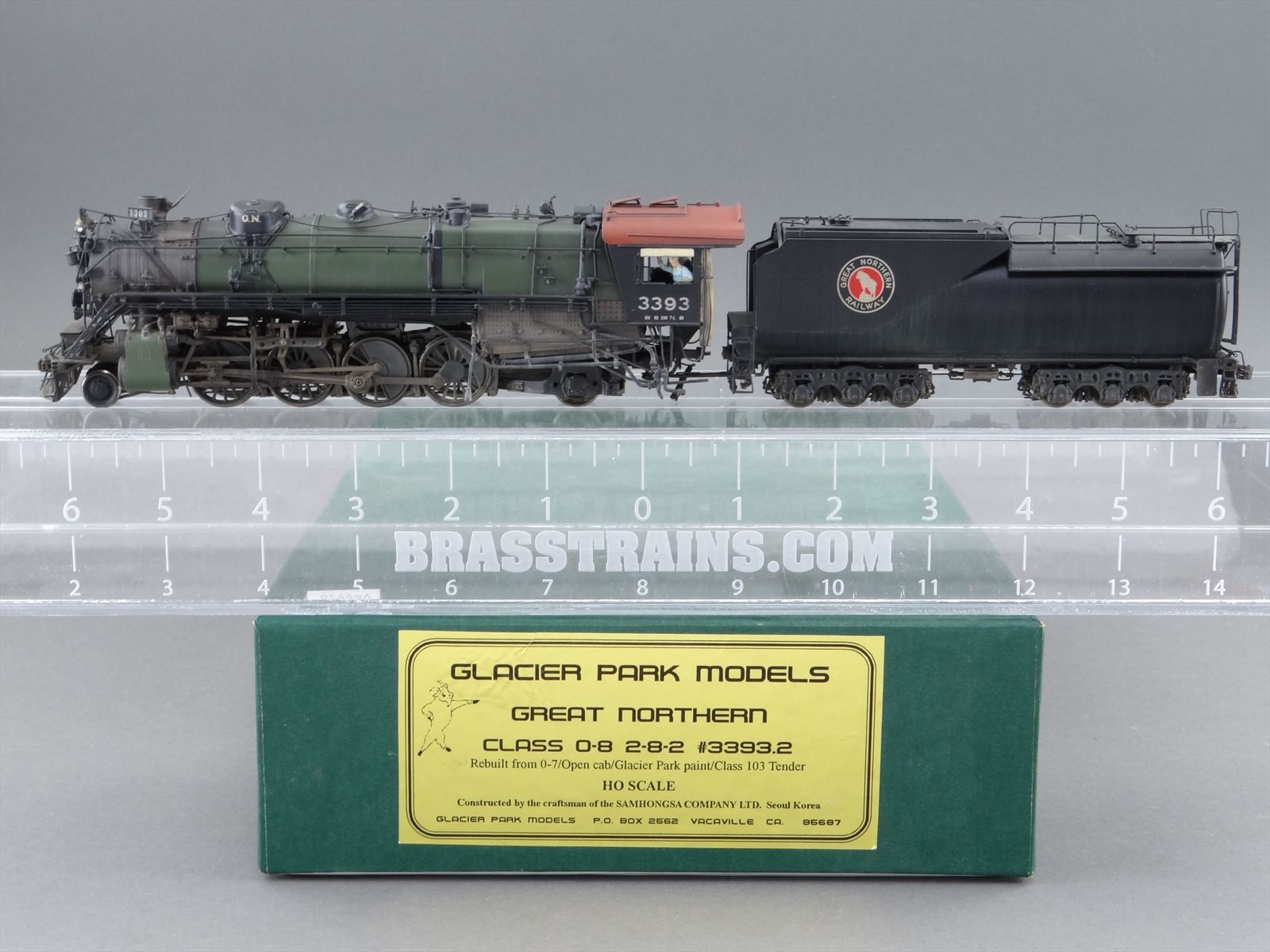 HO Brass Model Train - GPM Glacier Park GN Great Northern O-8 2-8-2 ...