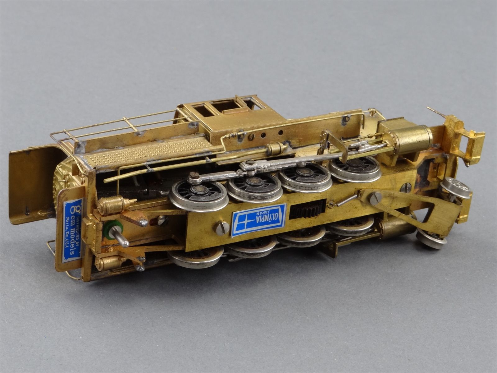HO Brass Model Train - Gem Models Reading 2-8-0 Camelback I-5c - Unpainted