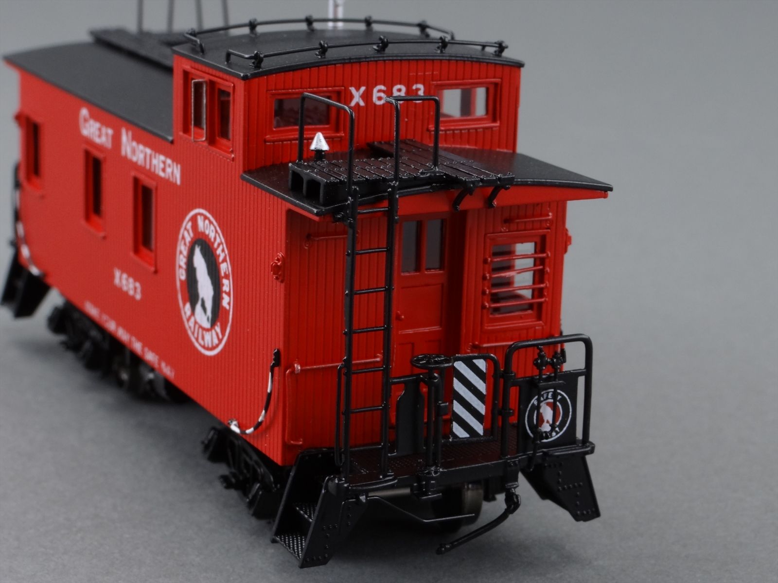 HO Brass Model Train - CIL 2236.1 GN Great Northern 25' Wood Caboose #X683 - Later Version