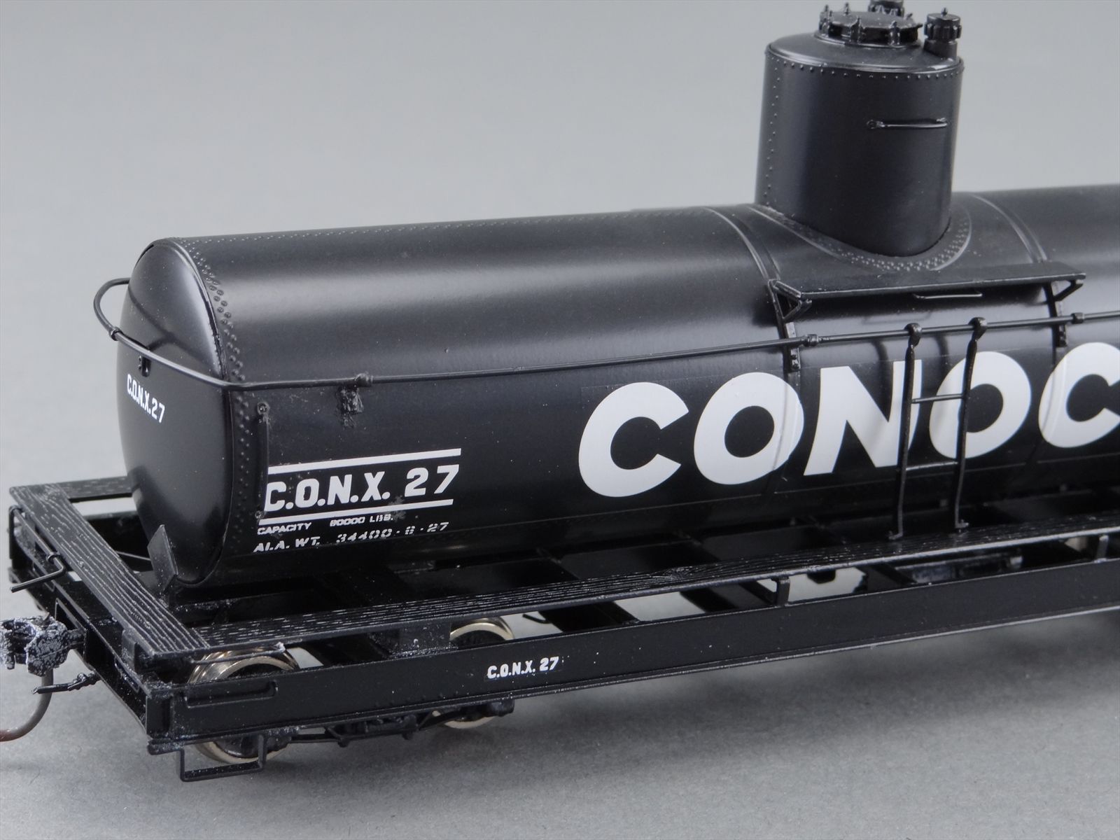 Sn3 Scale Brass PBL Milestone Models Conoco Tank Car #27