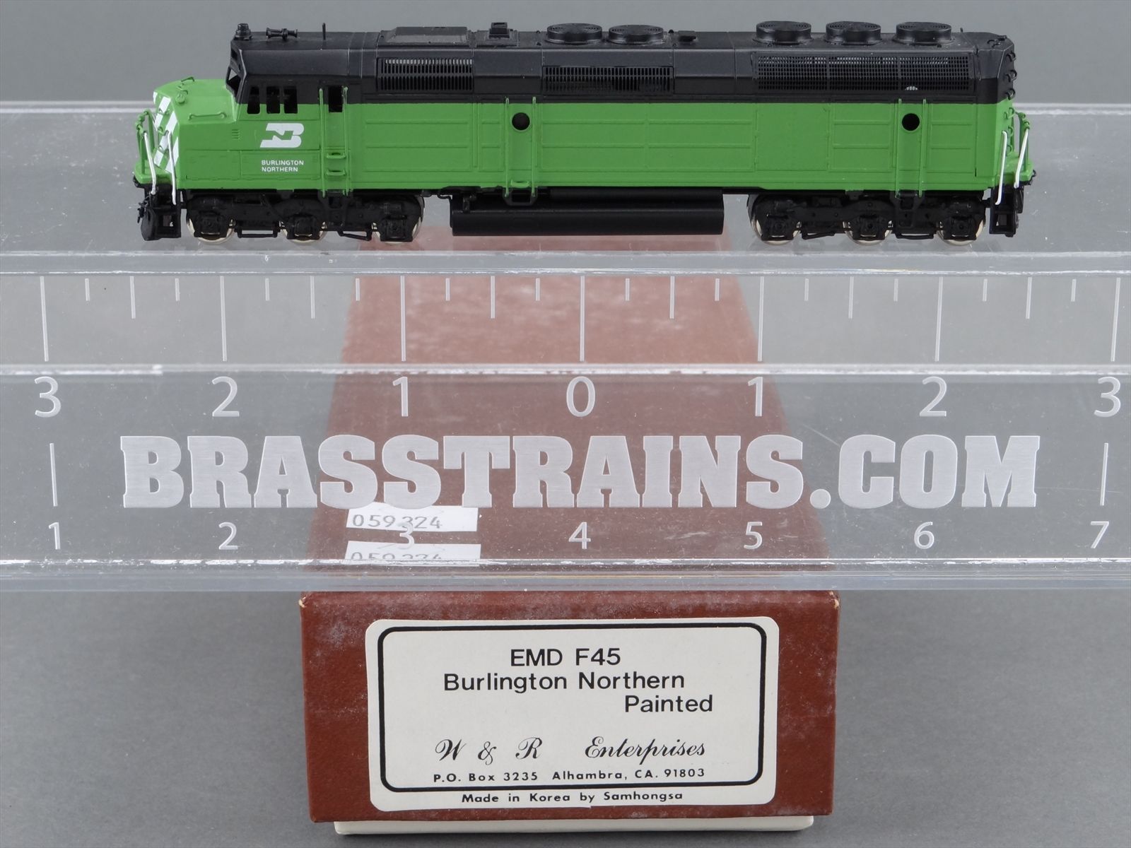 N Scale Brass W&R Enterprises BN Burlington Northern EMD F45 Diesel w ...