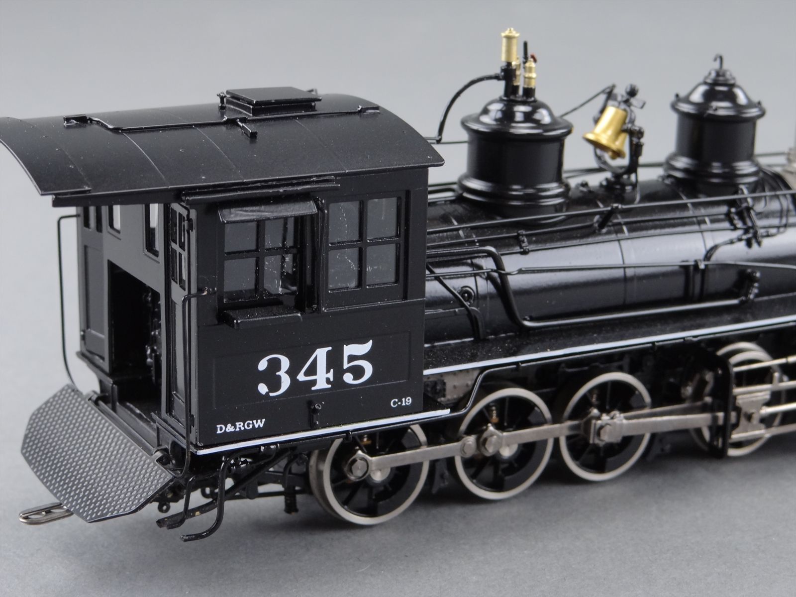 Sn3 Brass Model Train - PBL Milestone D&RGW Rio Grande 2-8-0 C-19 #345 ...