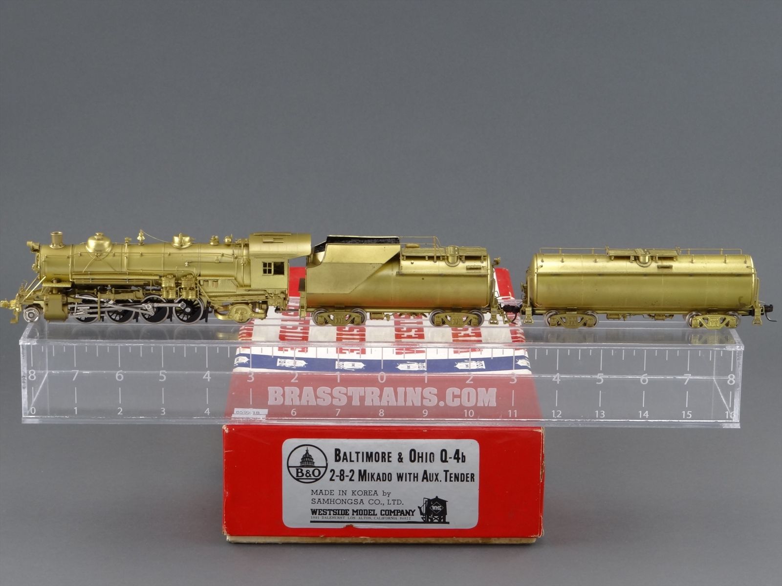 HO Brass Model Train - WMC Westside Models B&O Baltimore & Ohio 2-8-2 Q ...