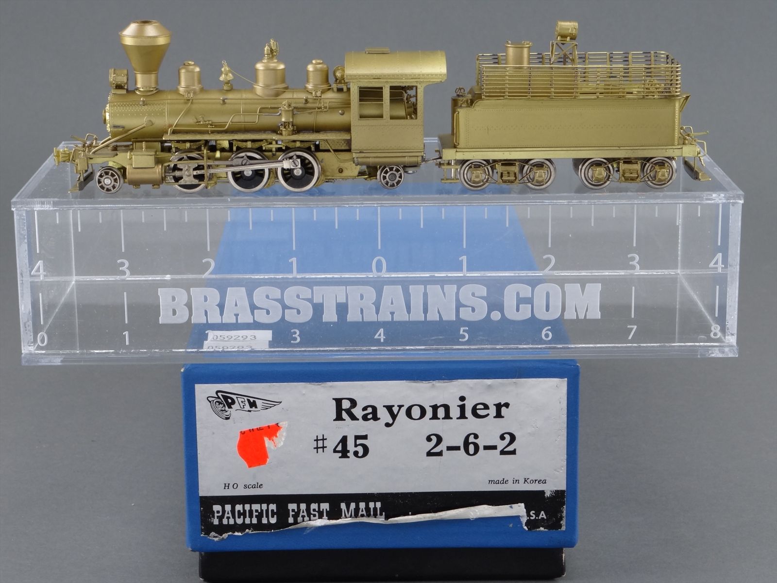 HO Brass PFM Samhongsa Rayonier 2-6-2 Logging Loco #45 - Unpainted