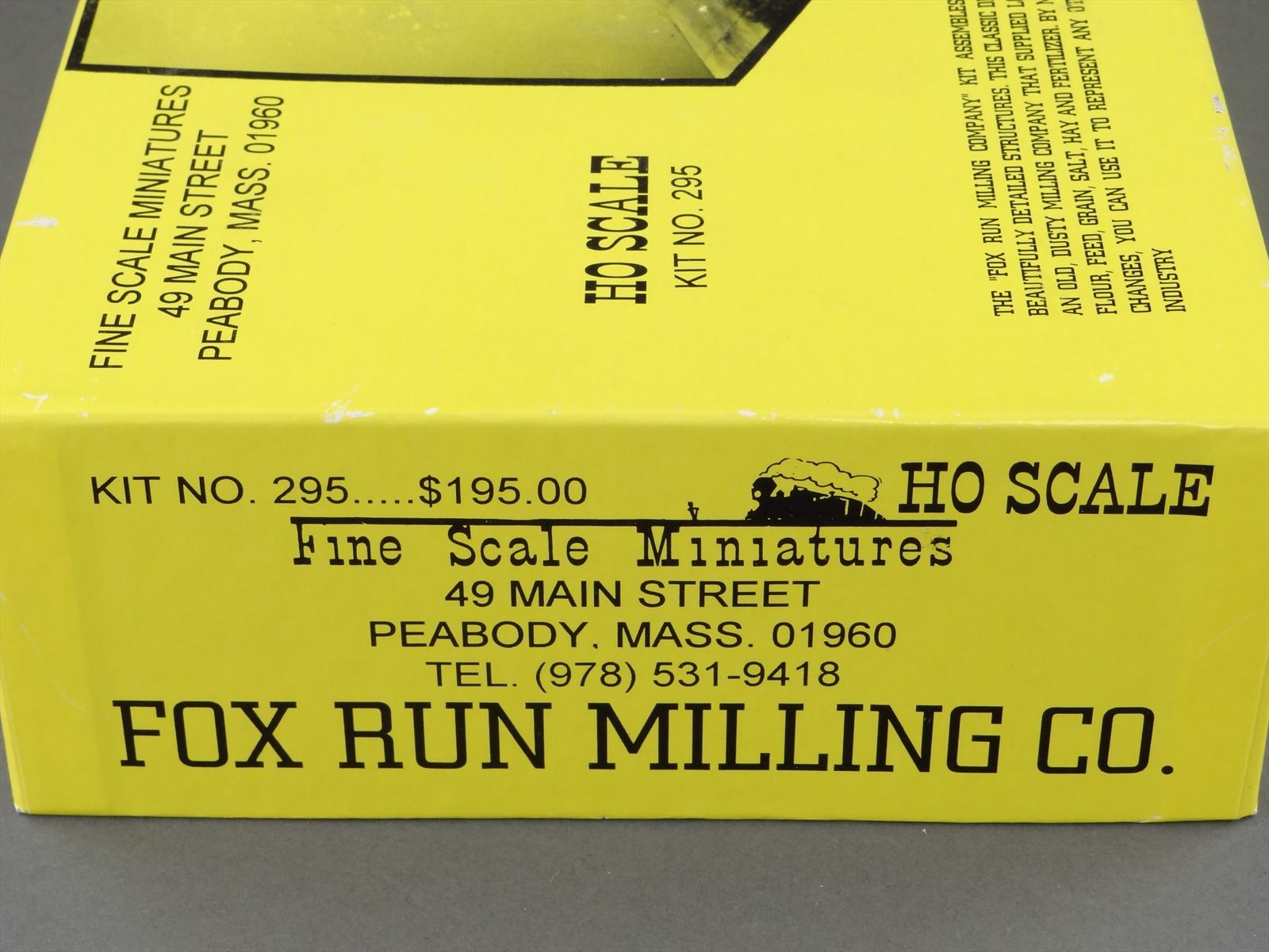 HO Scale Craftsman Kit - FSM Fine Scale Miniatures Kit #295 Fox Run Milling