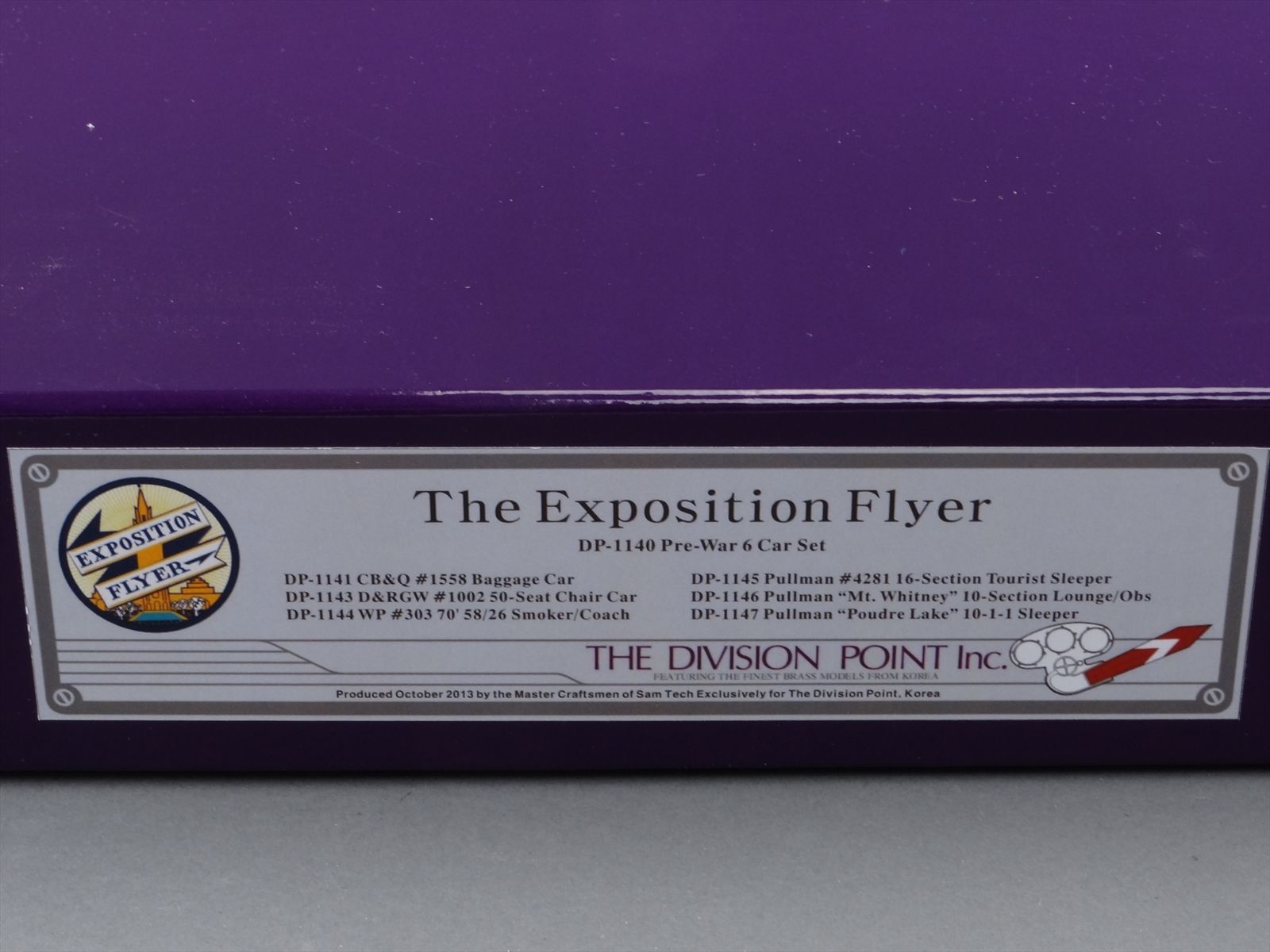 HO Brass Model Train - Division Point Exposition Flyer Pre-War 6 Car ...