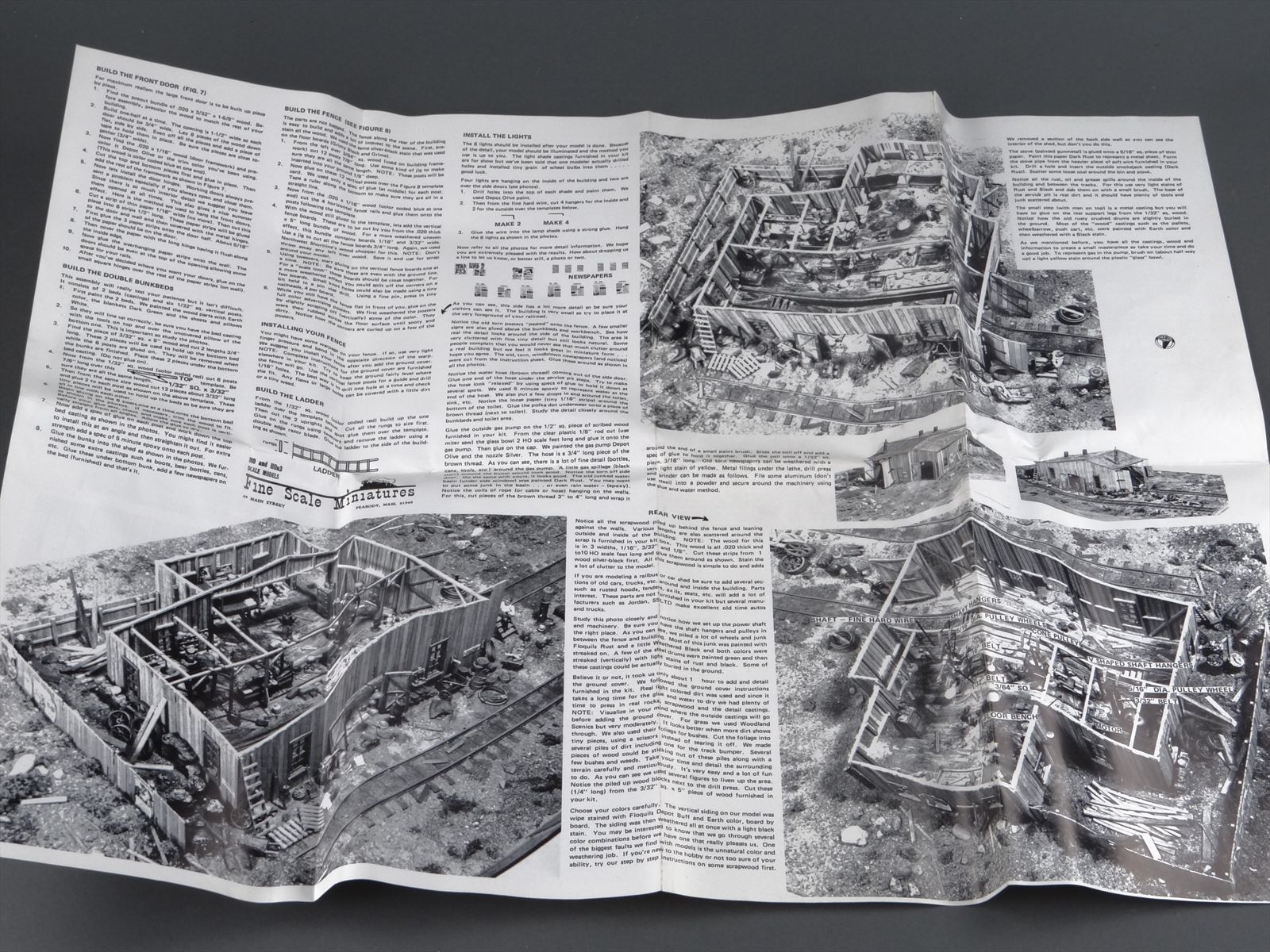 HO Craftsman Kit - FSM Fine Scale Miniatures Kit #175 Rail Car Shed