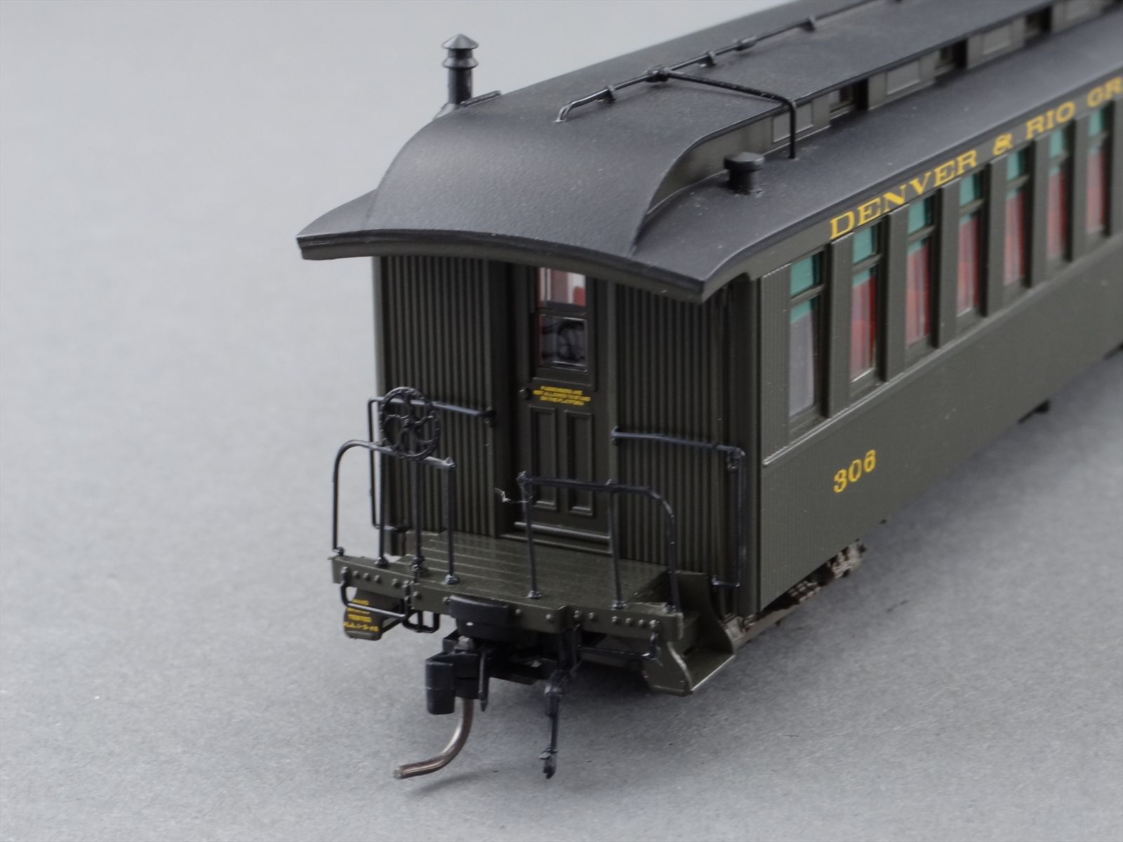 HOn3 Scale Blackstone PN B350102 D&RGW #306 Open Platform Passenger Coach