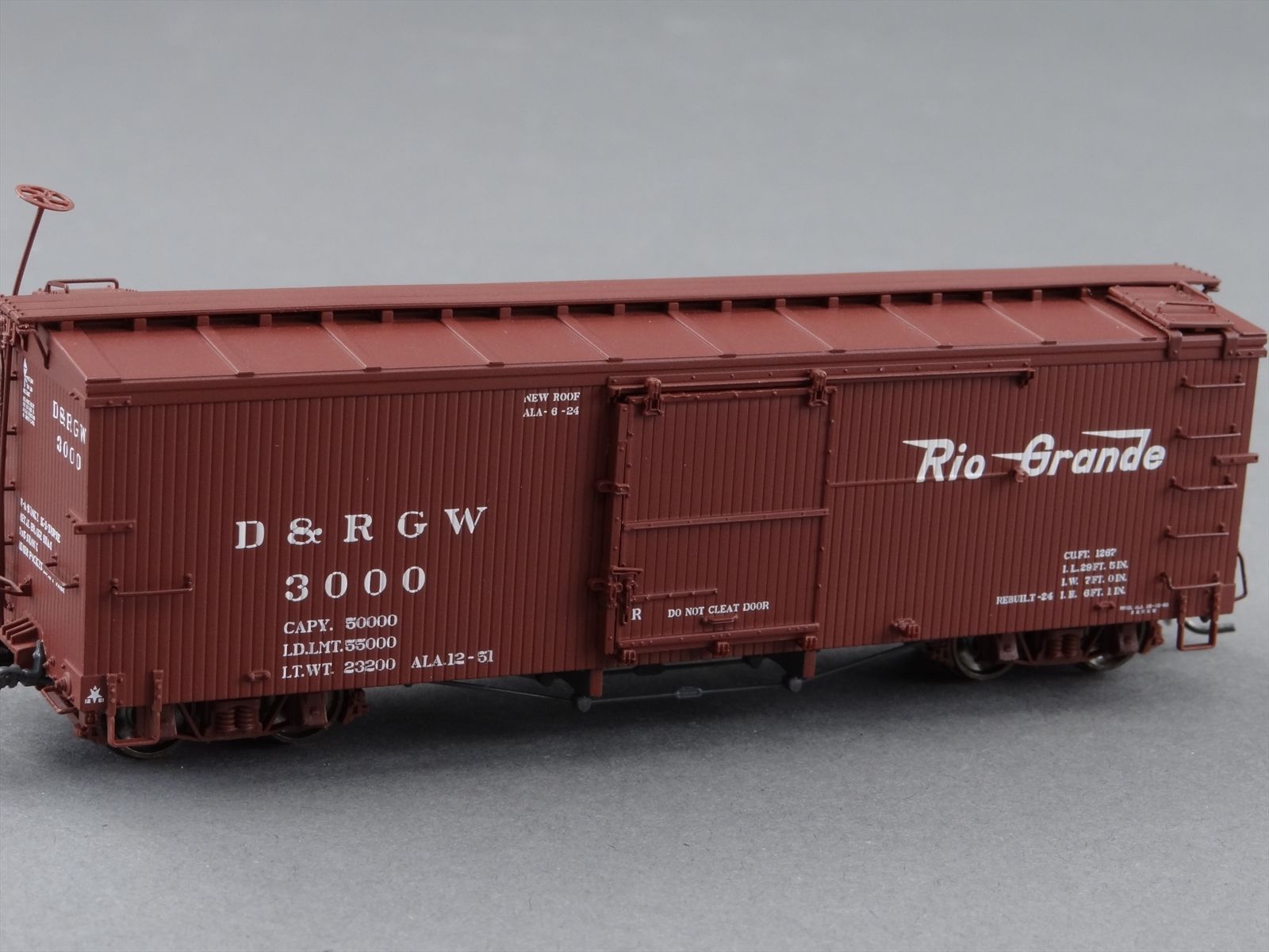 HO Scale Blackstone PN B340100 D&RGW #3000 30 Ft. Box Car