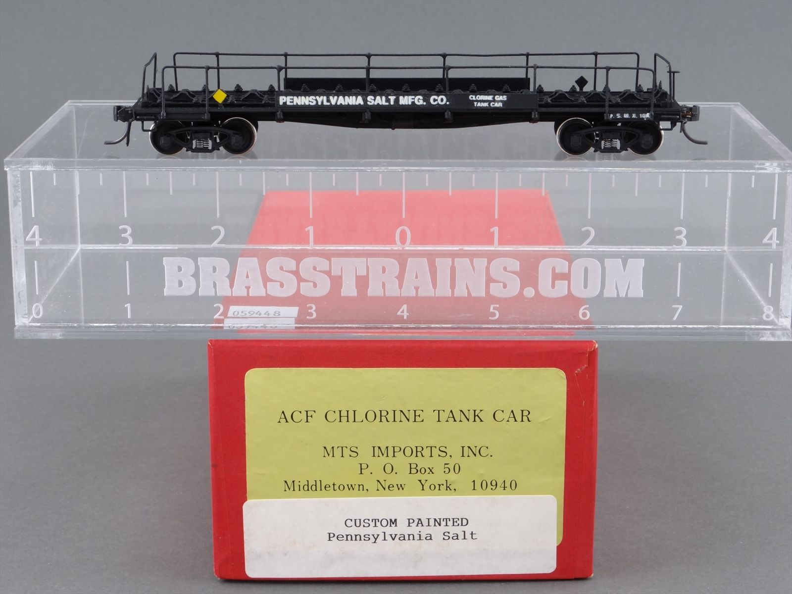 HO Brass Model Train - MTS Imports ACF Chlorine Tank Car with Tanks ...