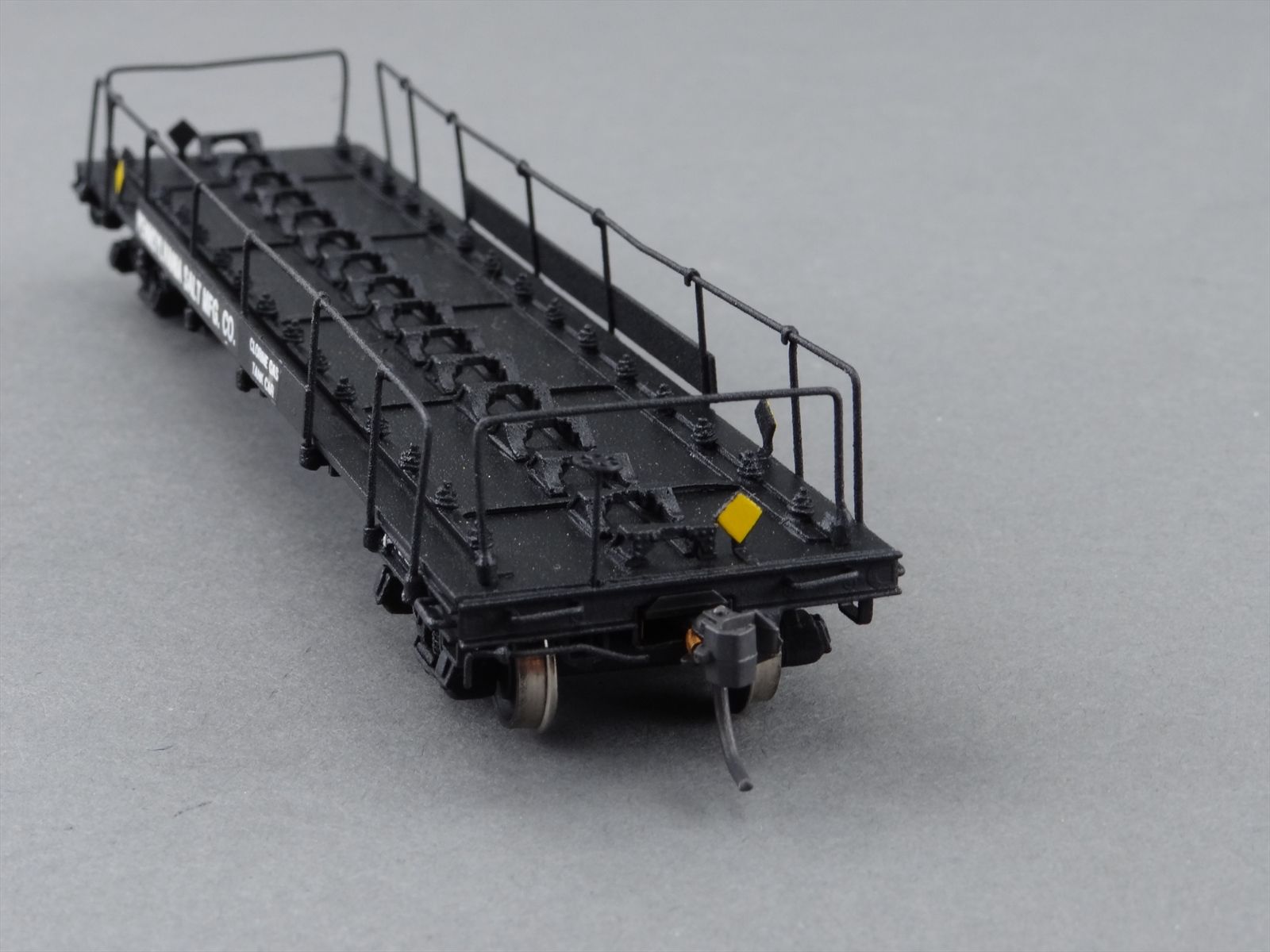 HO Brass Model Train - MTS Imports ACF Chlorine Tank Car with Tanks - PRR Salt - Custom
