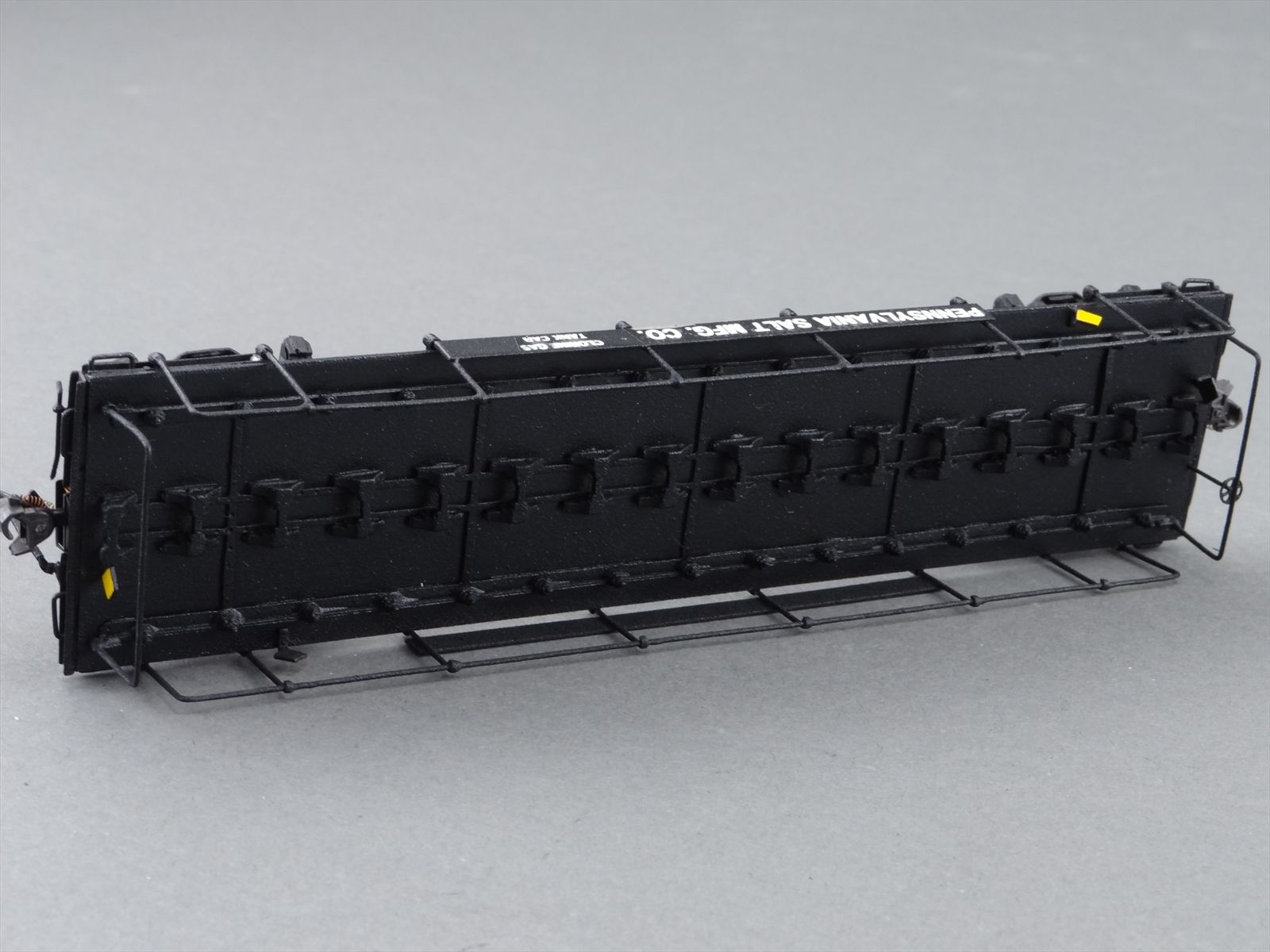 HO Brass Model Train - MTS Imports ACF Chlorine Tank Car with Tanks - PRR Salt - Custom