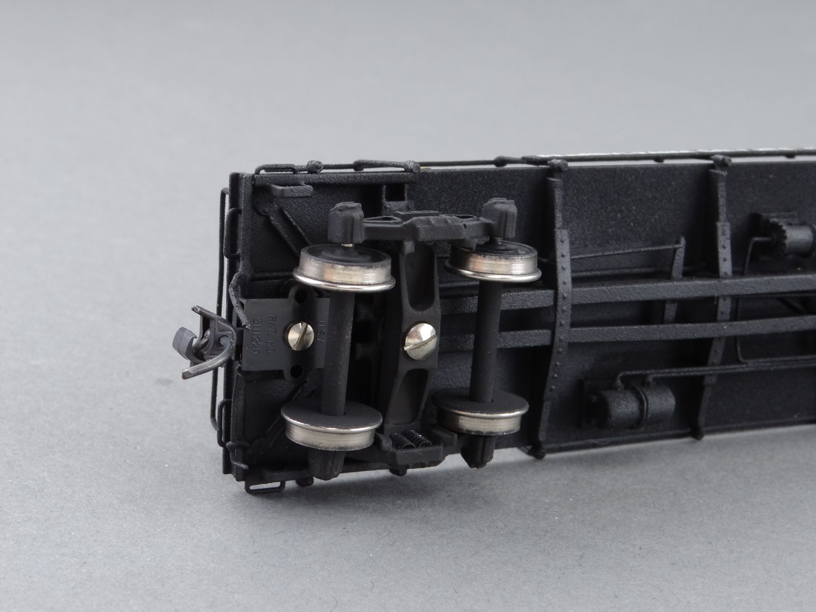 HO Brass Model Train - MTS Imports ACF Chlorine Tank Car with Tanks - PRR Salt - Custom