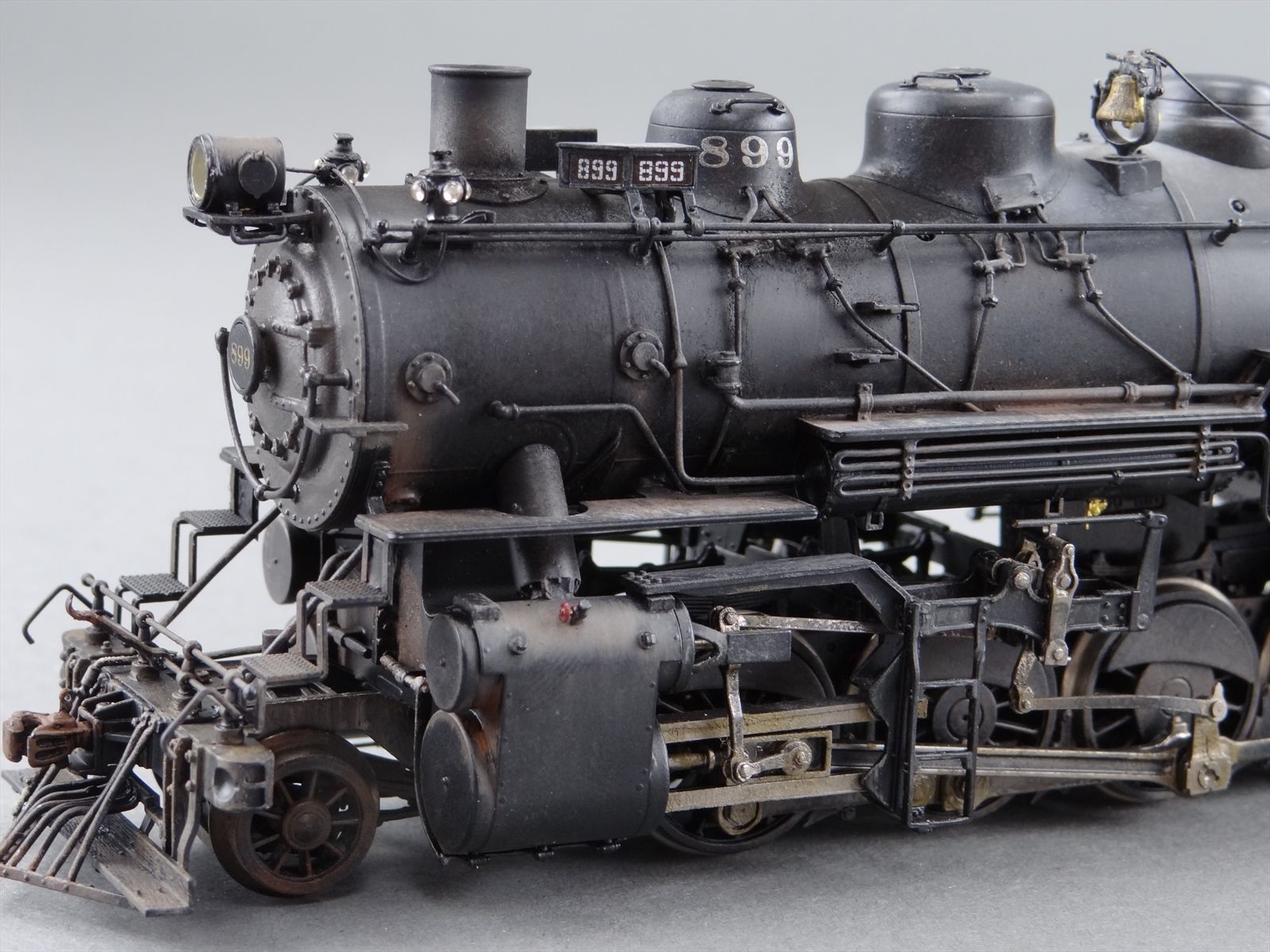 HO Brass Model Train - DP 3903 Division Point AT&SF Santa Fe 2-8-2 #899 ...