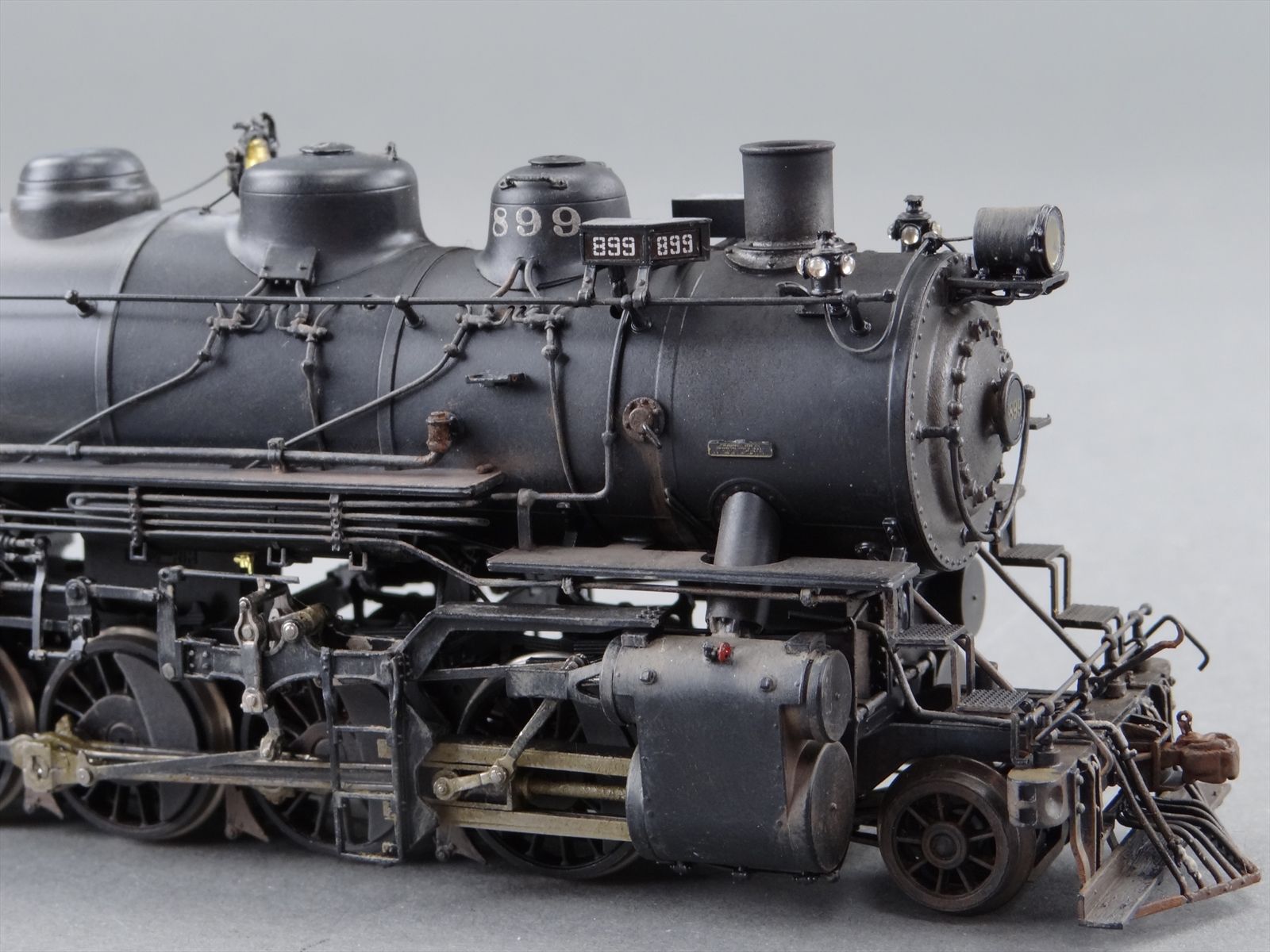 HO Brass Model Train - DP 3903 Division Point AT&SF Santa Fe 2-8-2 #899 ...
