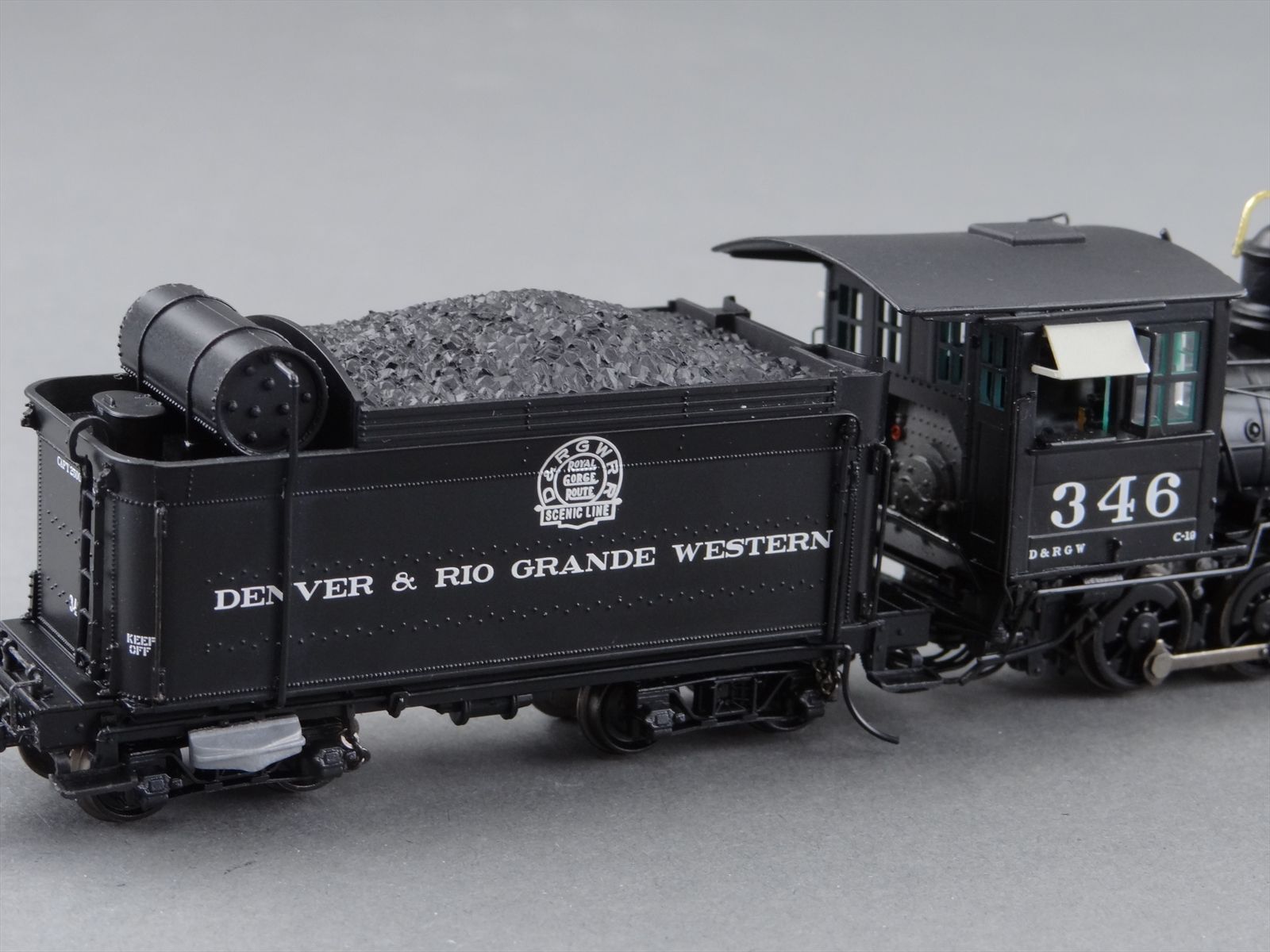 HOn3 Scale Blackstone PN B310202-S D&RGW 2-8-0 Steam Locomotive #346