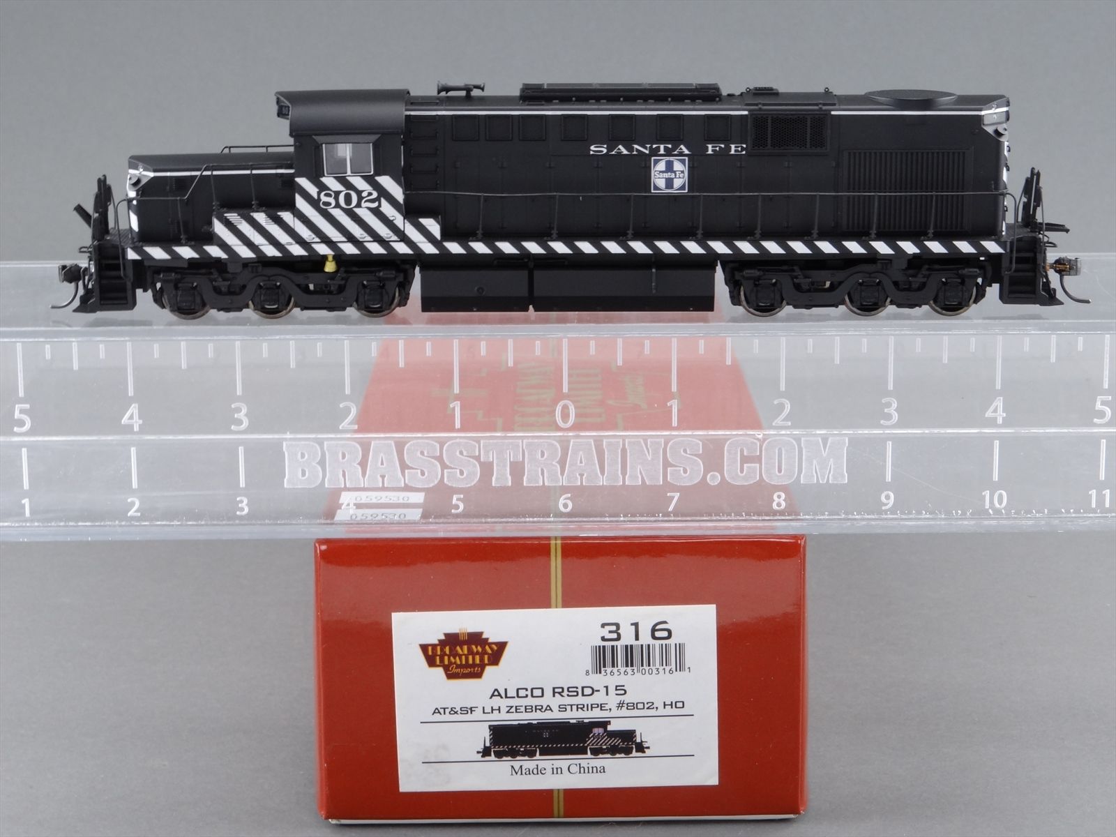 HO Scale BLI 316 Broadway Limited ATSF LH Santa Fe Alco RSD-15 Diesel ...