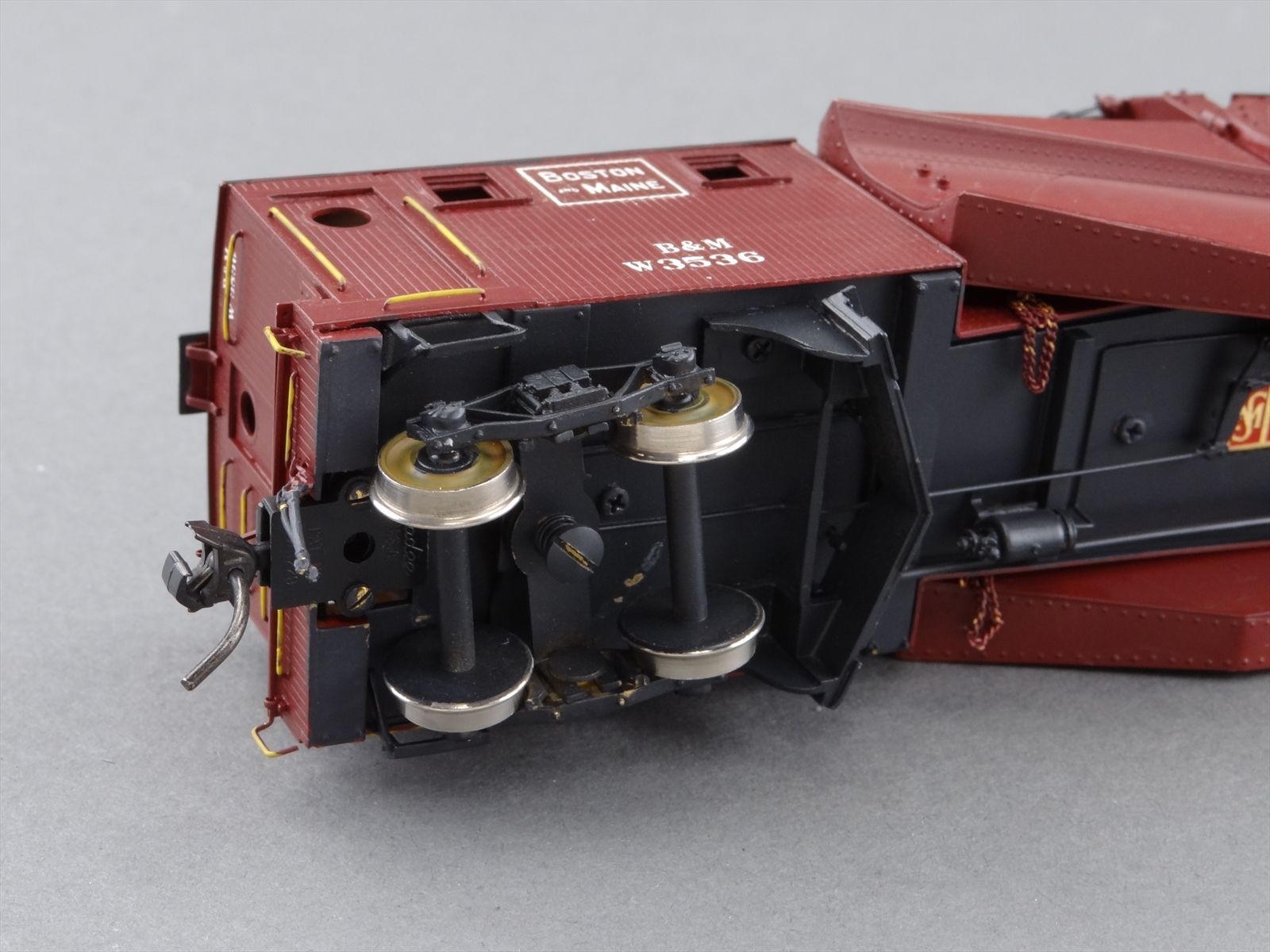 HO Brass Model Train - OMI #3030 Wood Russell Snowplow - CUSTOM - B&M ...