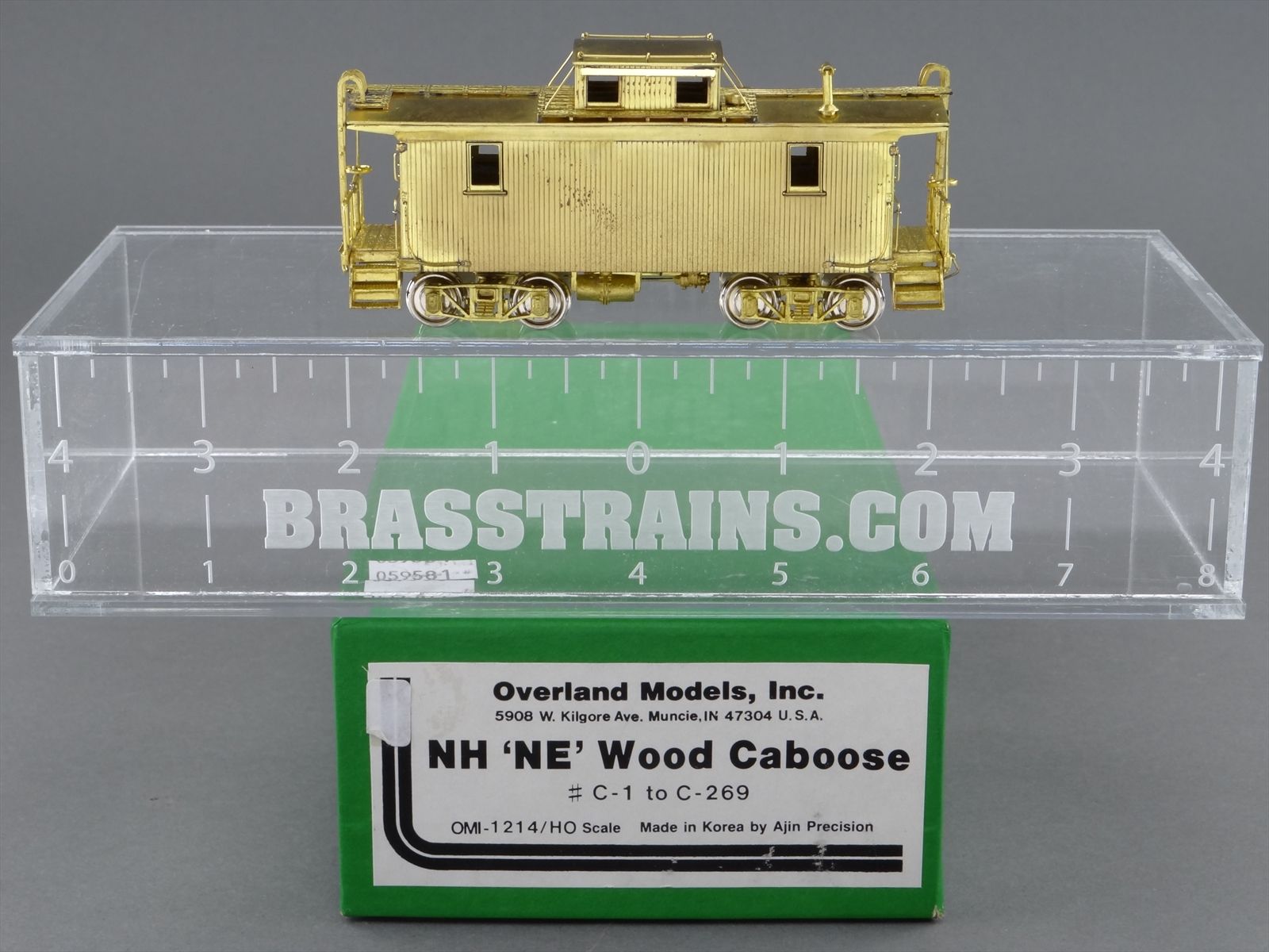 HO Brass OMI 1214 Overland NH New Haven NE Wood Caboose #C-1 - C-269