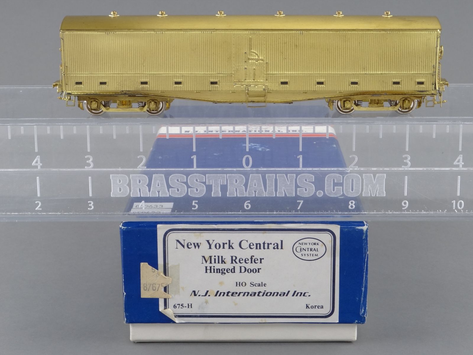 HO Brass Model - Custom Brass NYC Milk Reefer