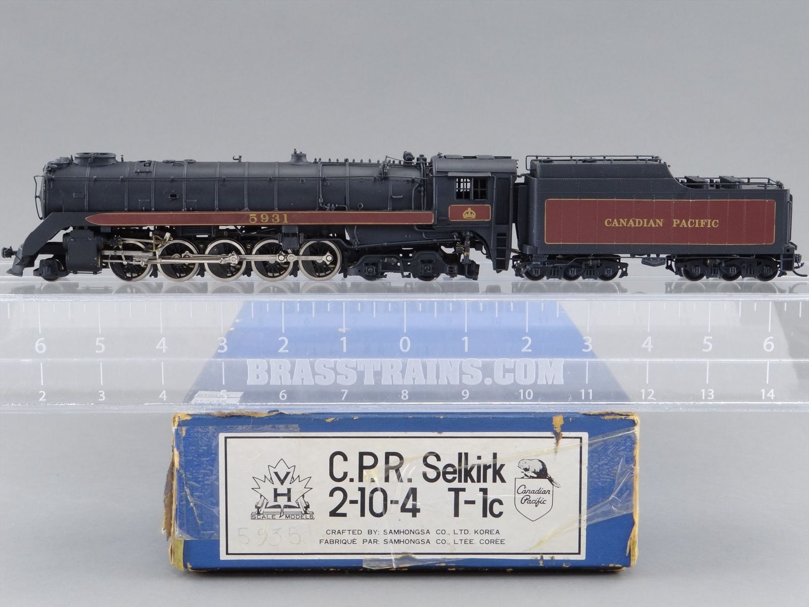 HO Brass Model Train - VH Van Hobbies CP CPR Canadian Pacific 2-10-4 T ...