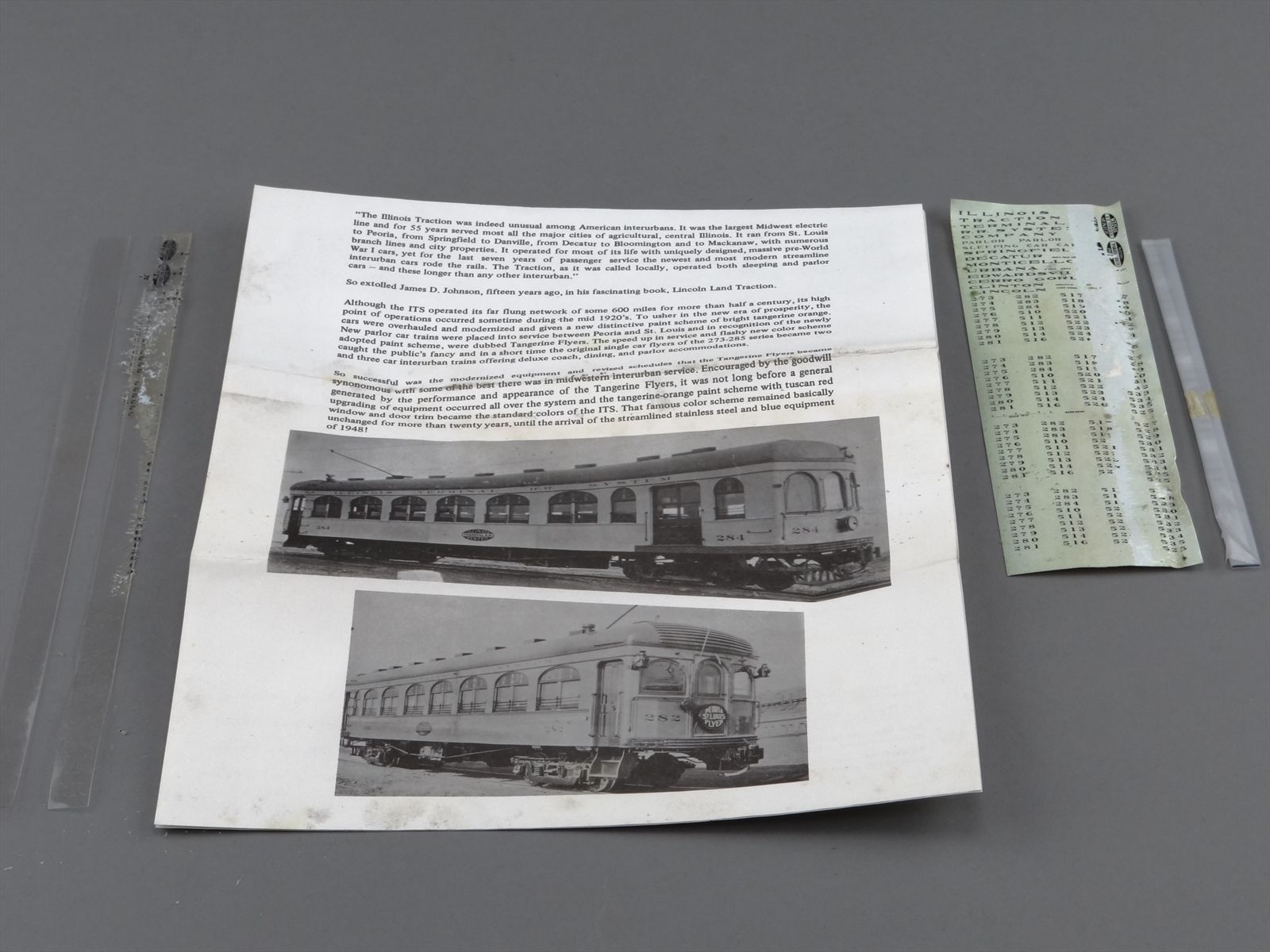 HO Brass - GSB Rail #101 ITS Illinois Traction System Tangerine Flyer ...