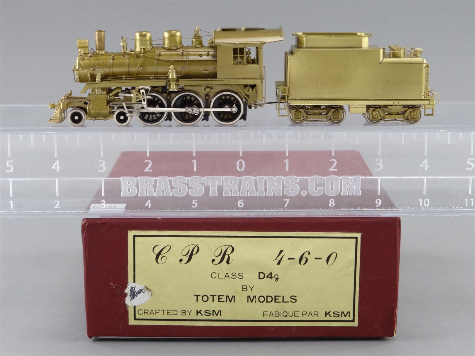 HO Brass Model Train - Totem Models CPR CP Canadian Pacific 4-6-0 D4g Steam