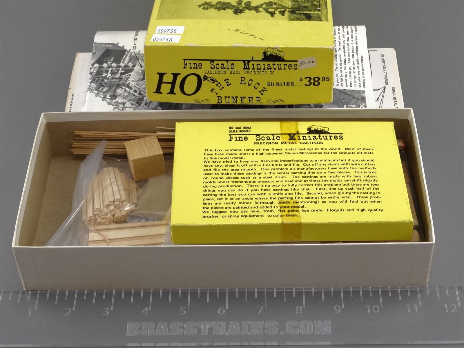 HO Craftsman Kit - FSM Fine Scale Miniatures Kit #165 The Rock Bunker